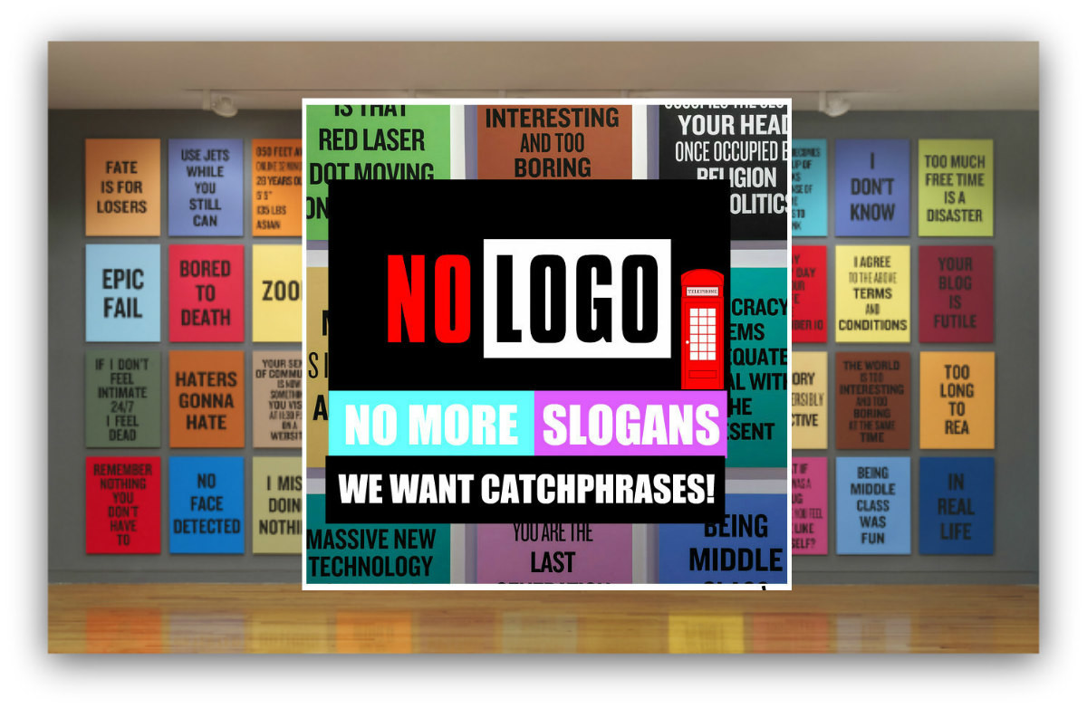 ArtStation - Slogan Exhibition No Logo We Want Hashtag Catch-Phrases