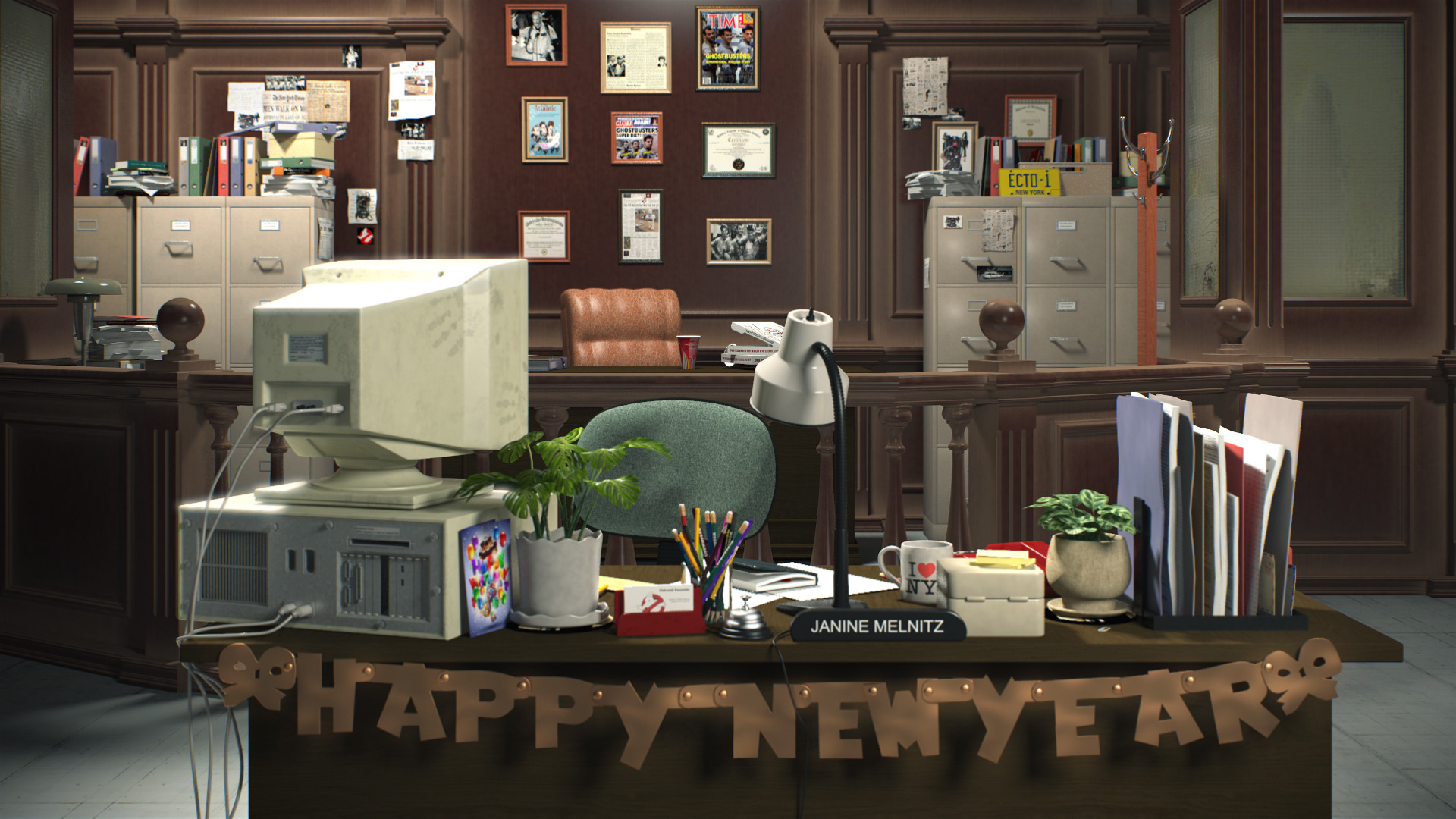 ArtStation - Consept of the Ghostbusters office