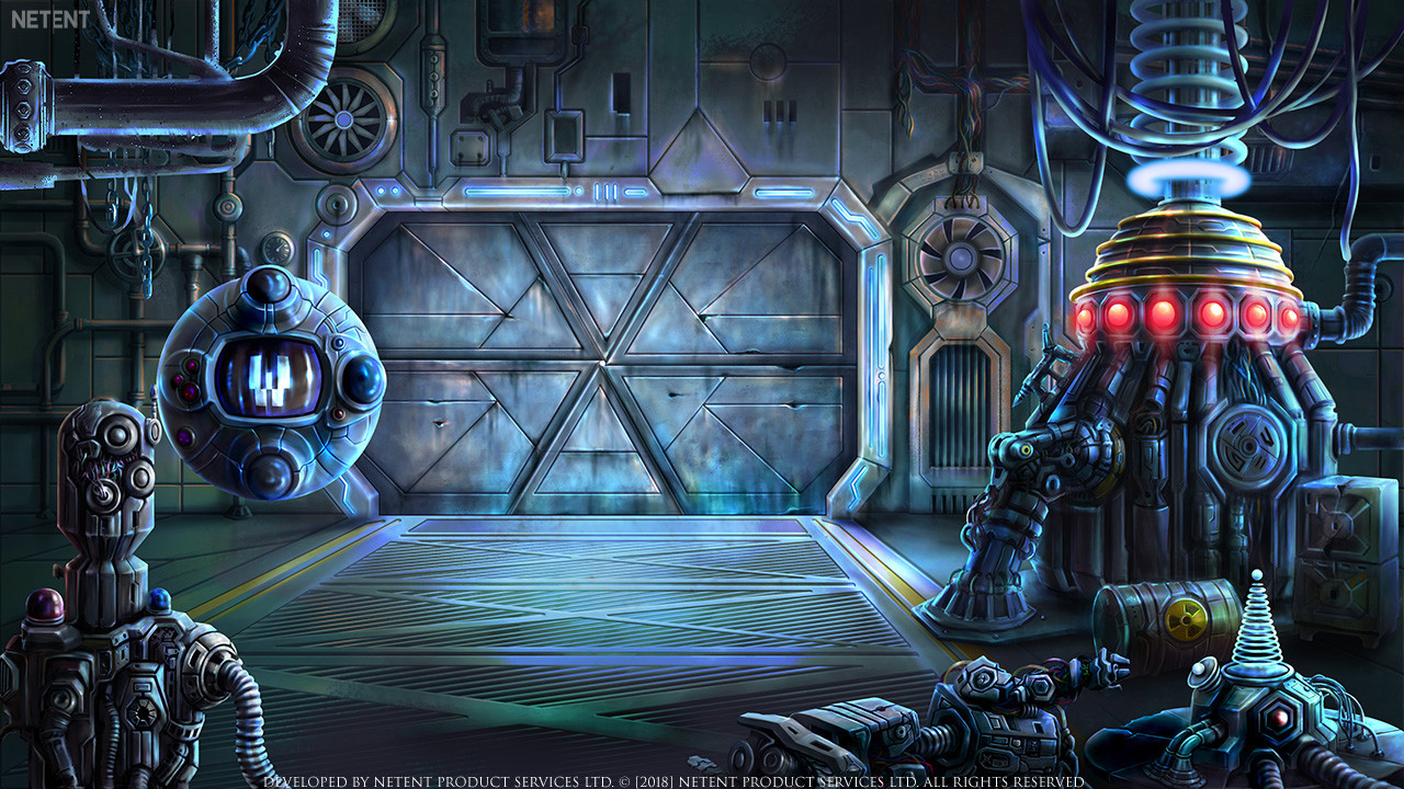 ArtStation - Welcome screen in the slot game "Wild-o-tron-3000"