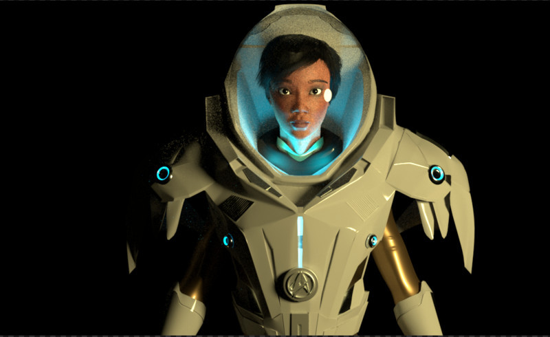 William Blake - WIP of Michael Burnham from Star Trek Discovery render