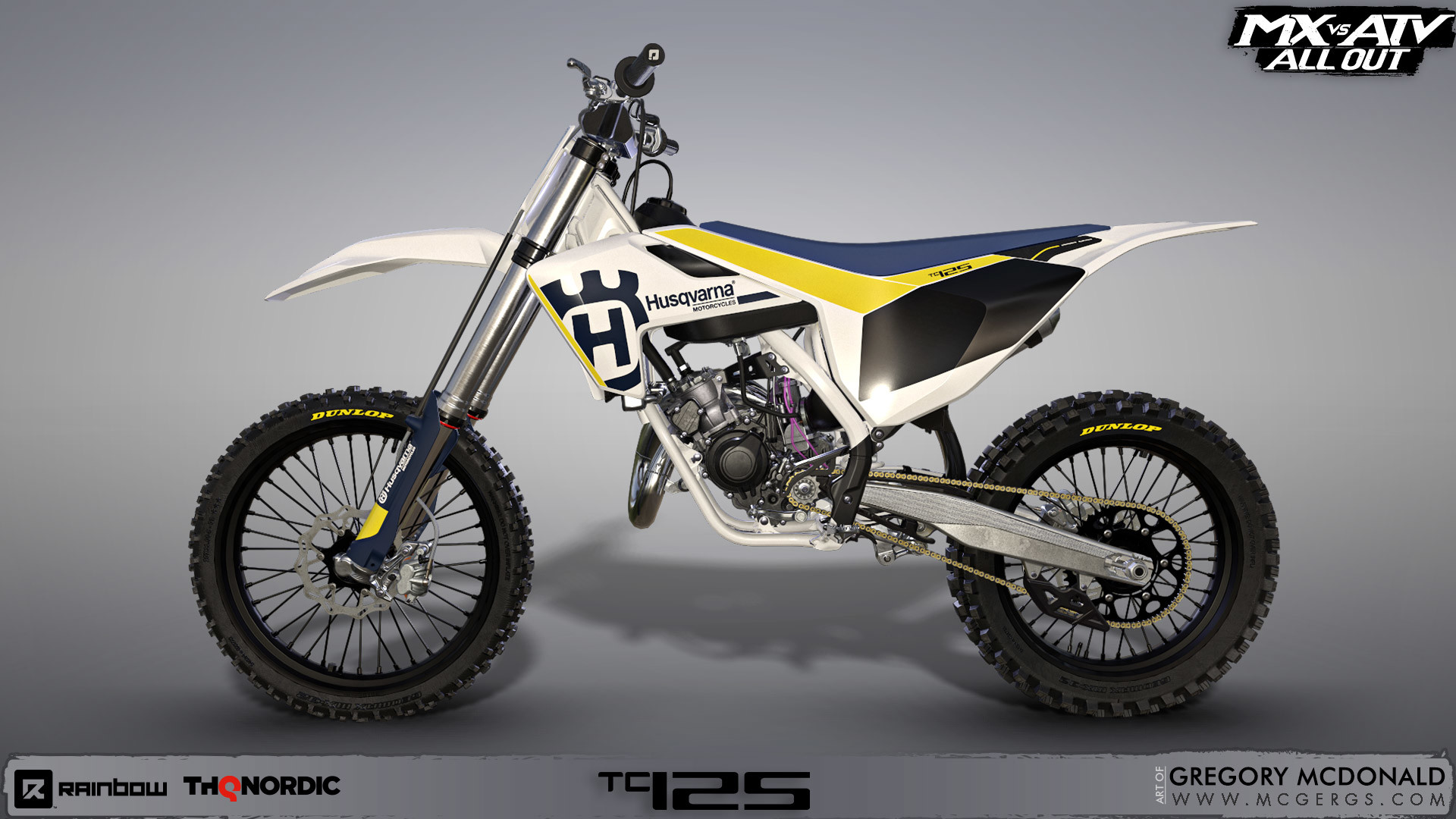 Art of Gregory McDonald - HUSQVARNA TC125 2017 MOTOCROSS BIKE | MX vs ...
