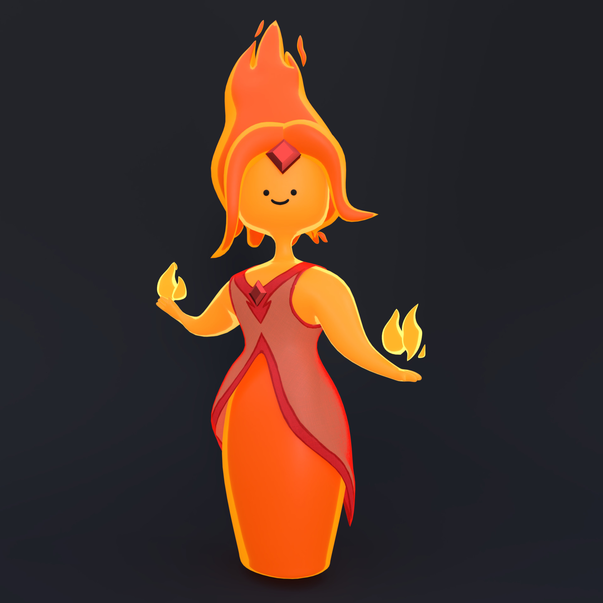 ArtStation - Fire Princess / Princesa de fogo- Adventure Time