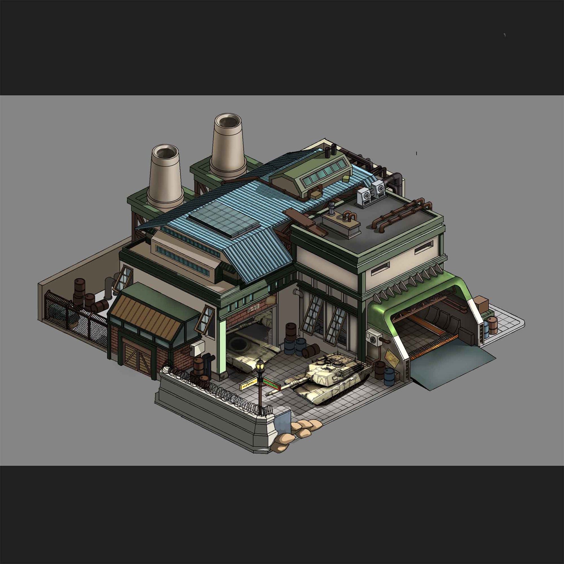 Zhongwei Gao - Design of military production building