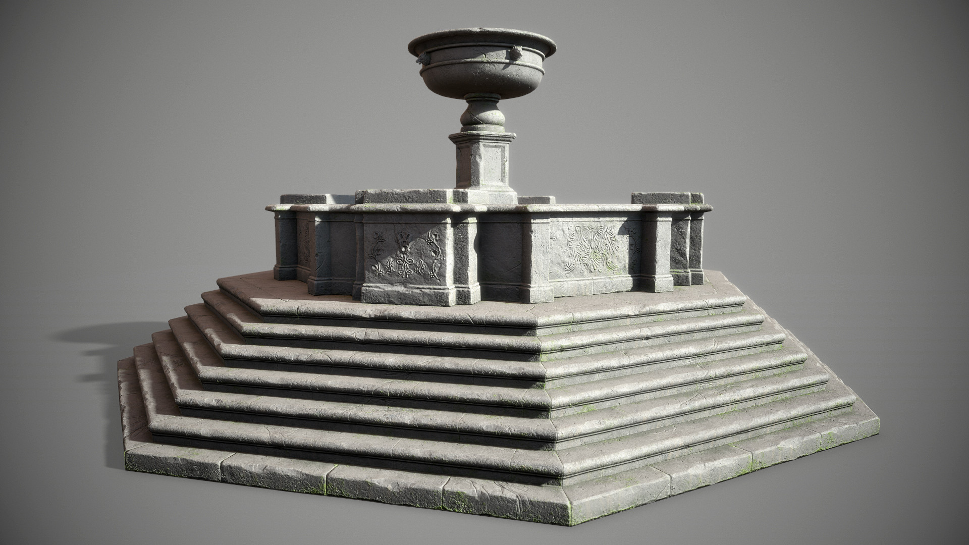 ArtStation - Fountain with Wolf Heads