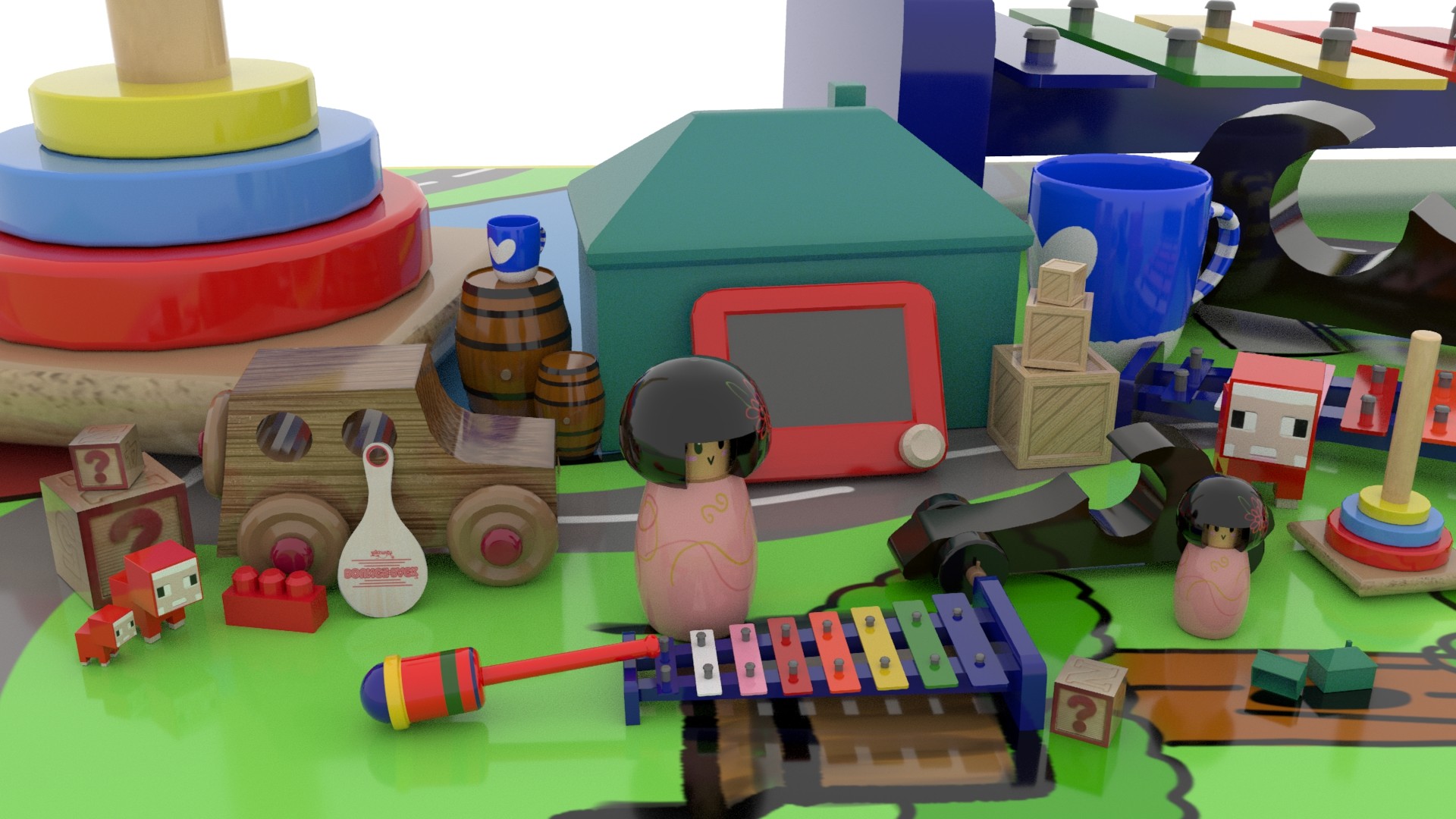 ArtStation - Children Toys Rendered @ 1080