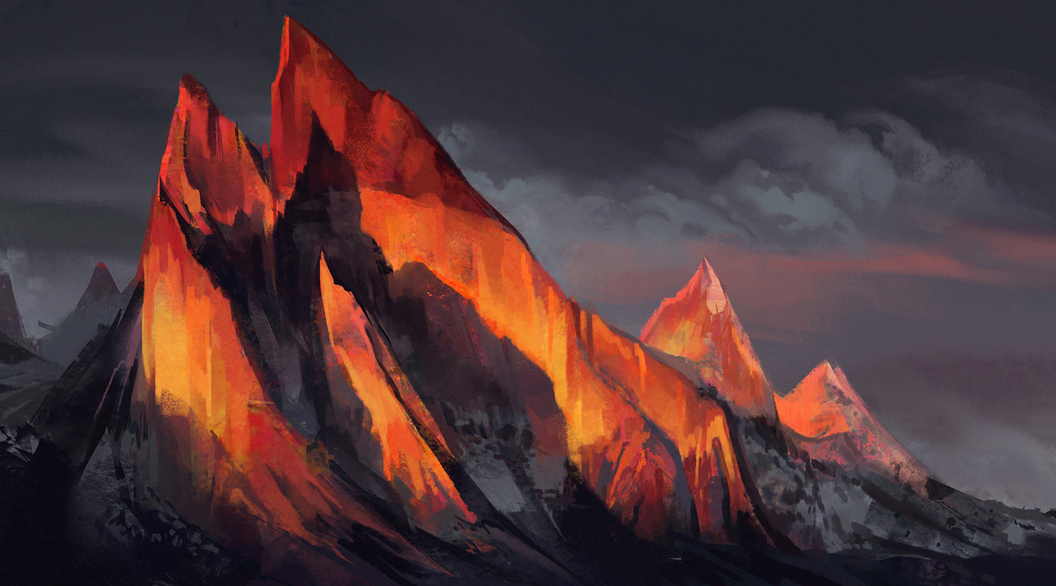 ArtStation - Mountains Study 2