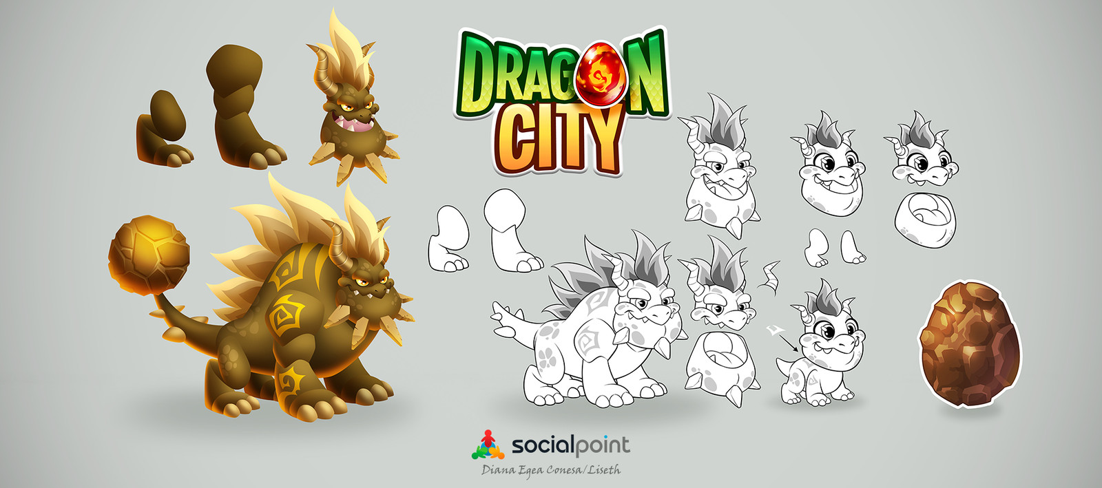 Diana Egea - Dragon City - Character design