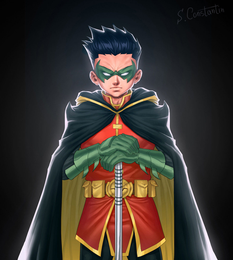 Robin/Damian Wanyne and hyper pregnant mutant Harley - Inflation Of Light