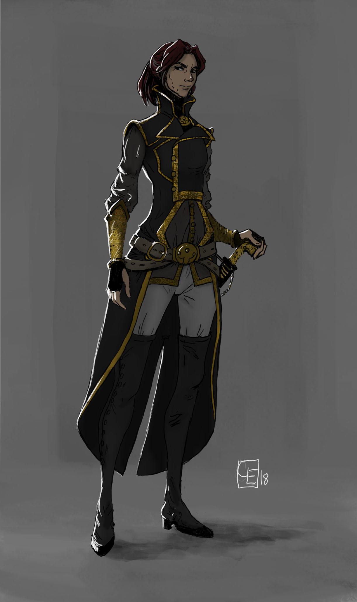 ArtStation - The Golden Fox - Concept Military Commander