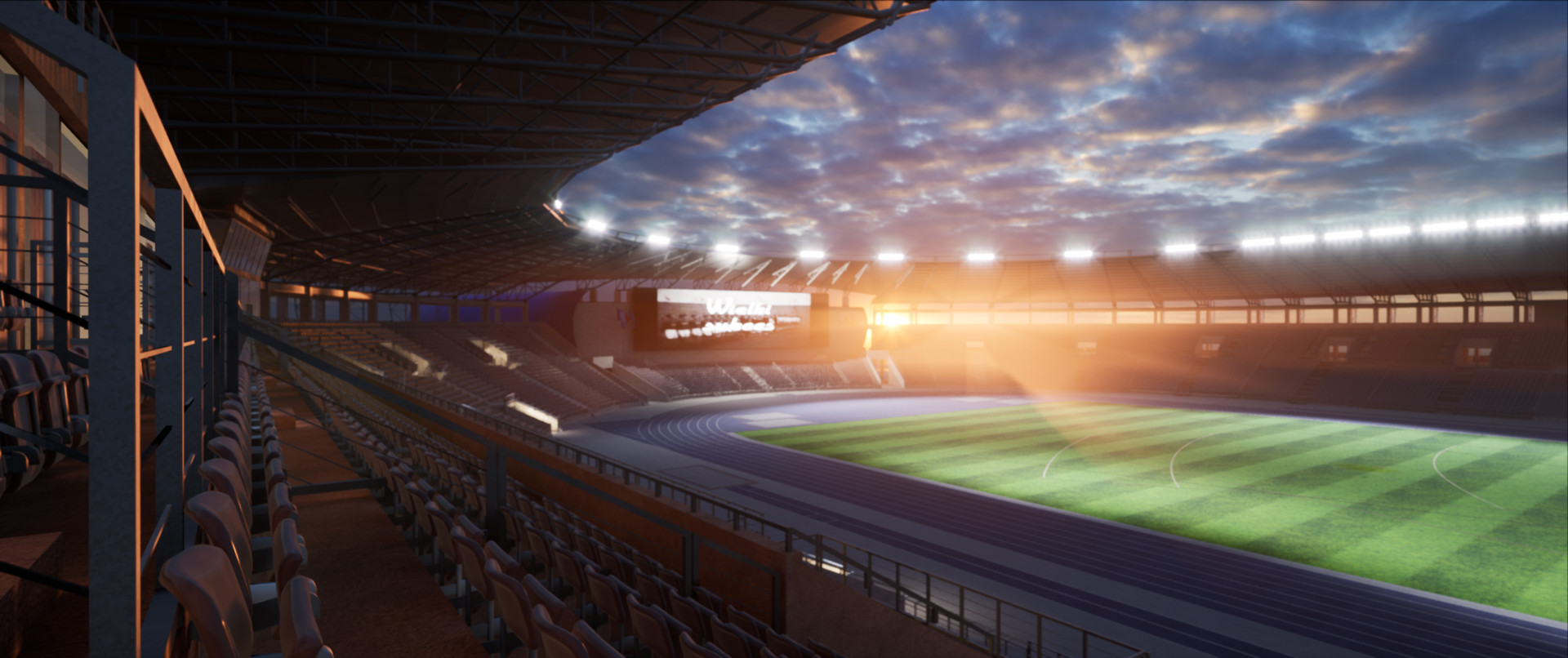 Jakub Lesniak - Stadium Archviz in UnrealEngine: "The House of Ball"