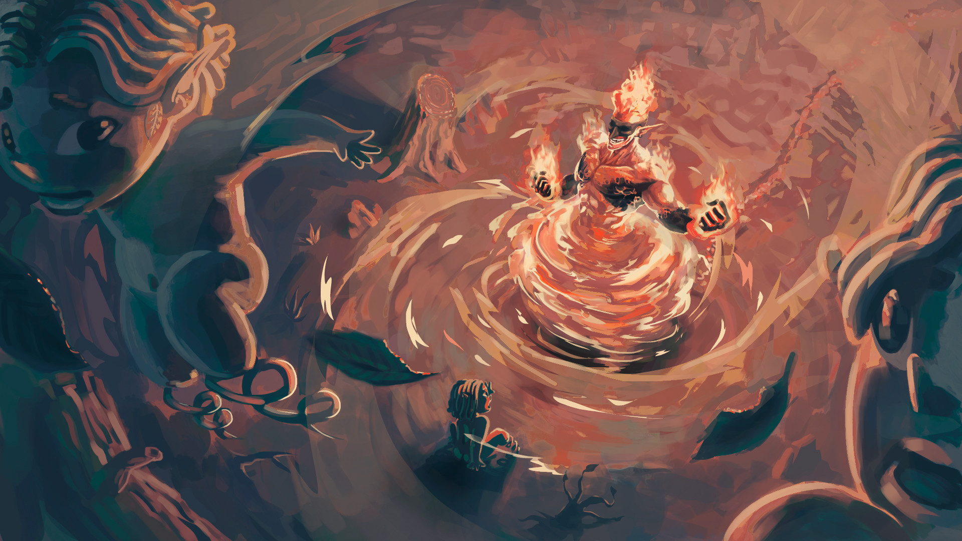 ArtStation - Mr. Flaminghoul visiting the Deep Forest