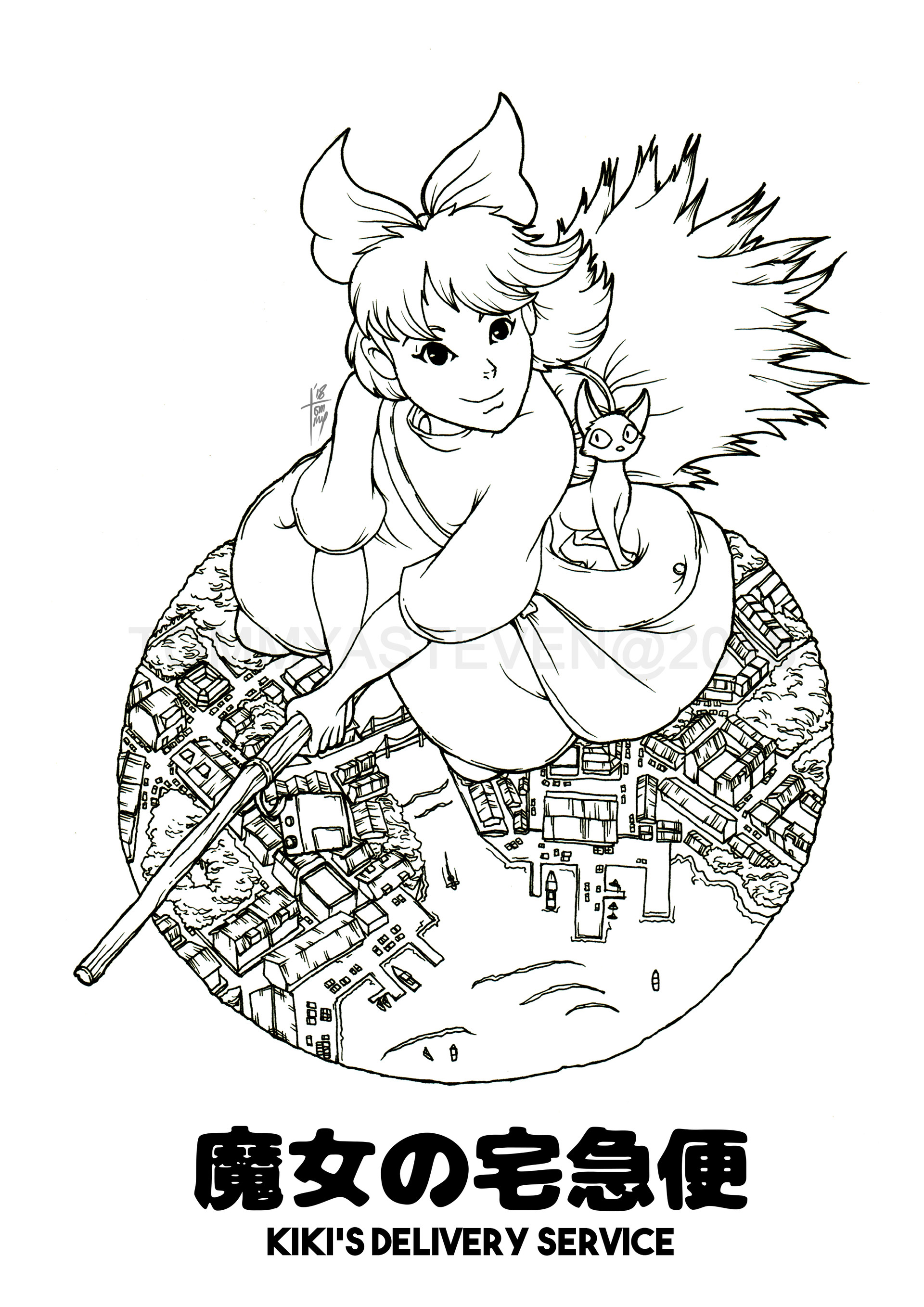 kikis delivery service coloring pages