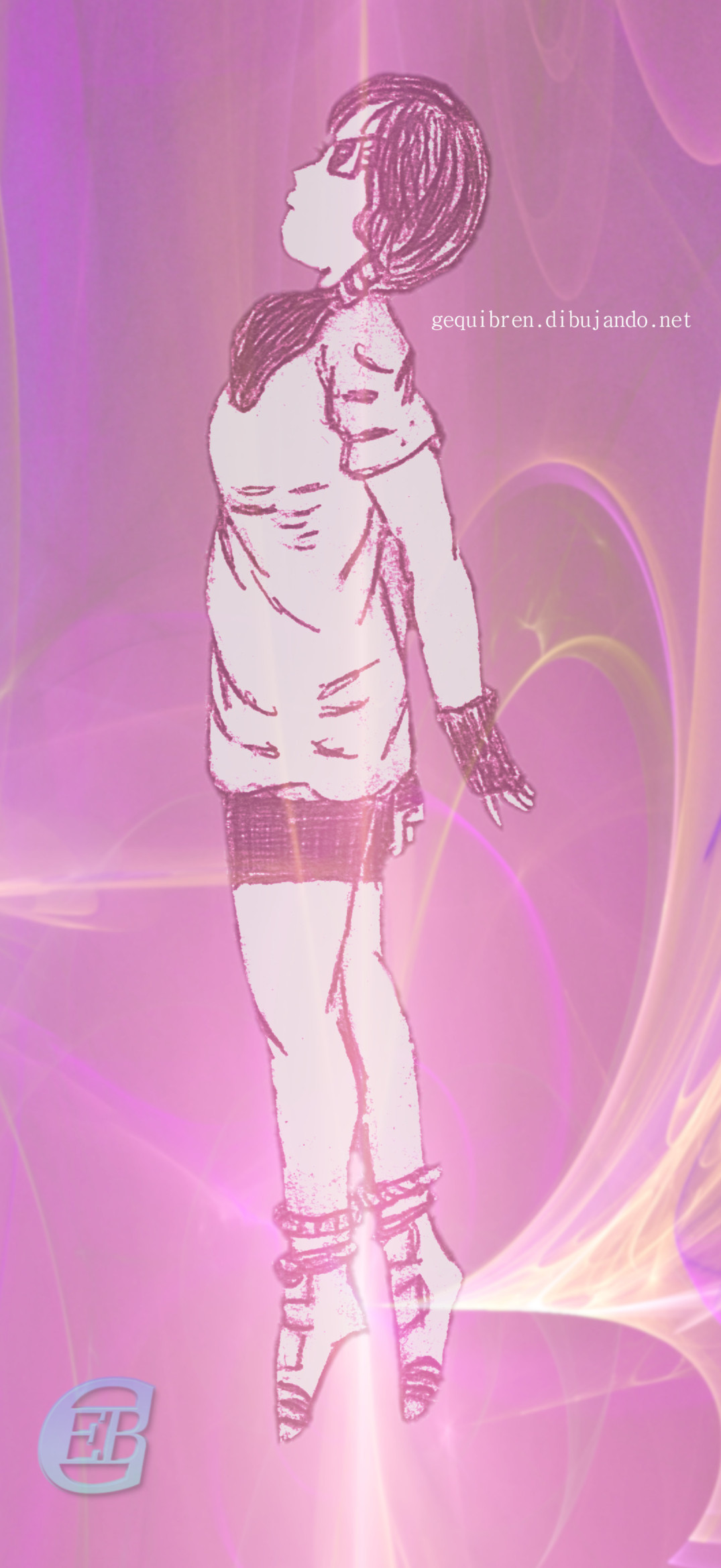 ArtStation - DEJIII - 8 - Dragon Ball - Videl learning to fly + Sketches