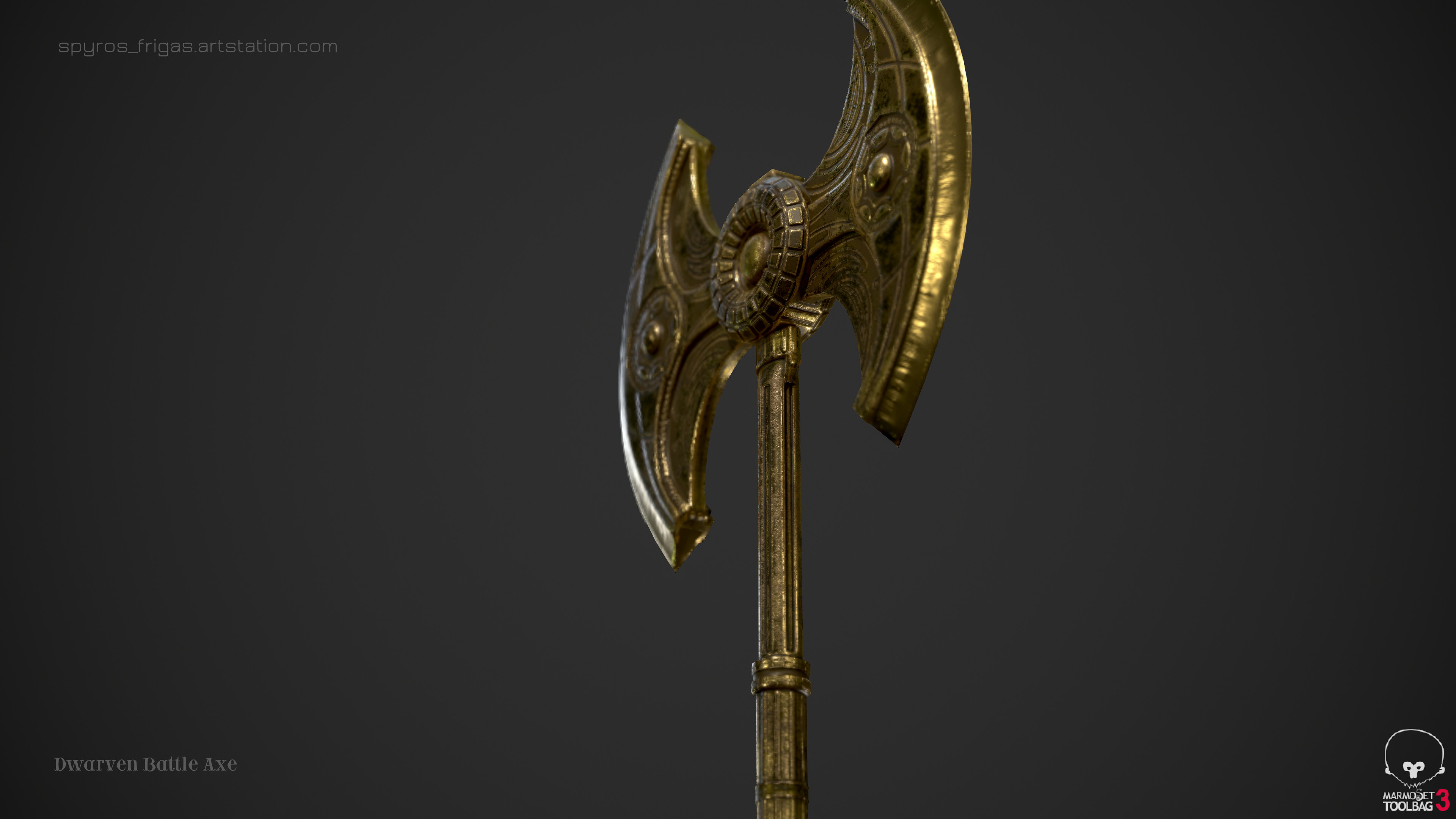 Spyros Frigas - Dwarven (Dwemer) Battle Axe