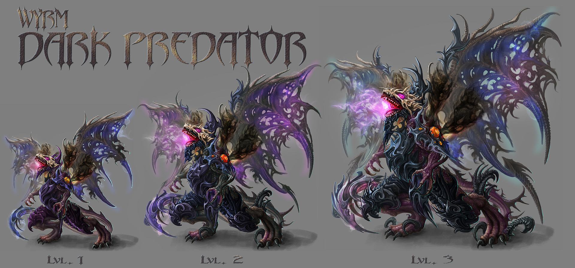 ArtStation - WYRM DARK PREDATOR -lvl 1 to 3