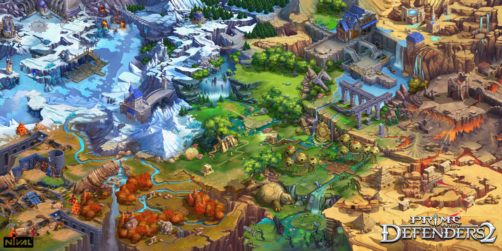 ArtStation - World Map Prime World Defenders 2