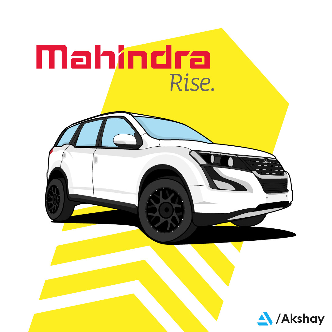 how to draw xuv 500 car