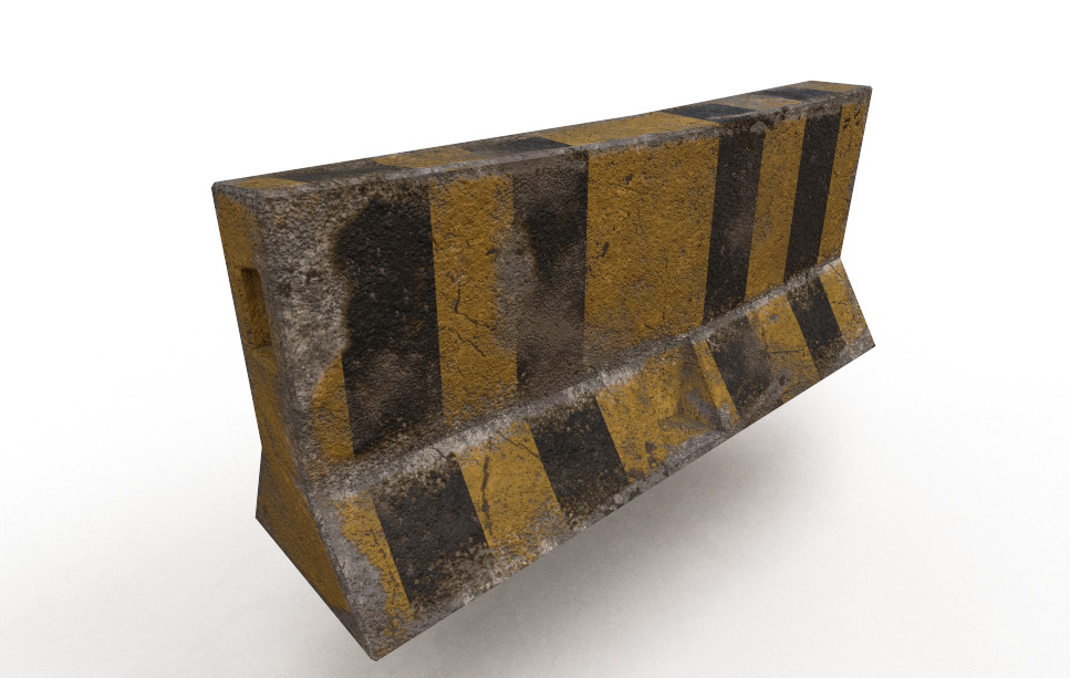 ArtStation - Barricade Concrete Block