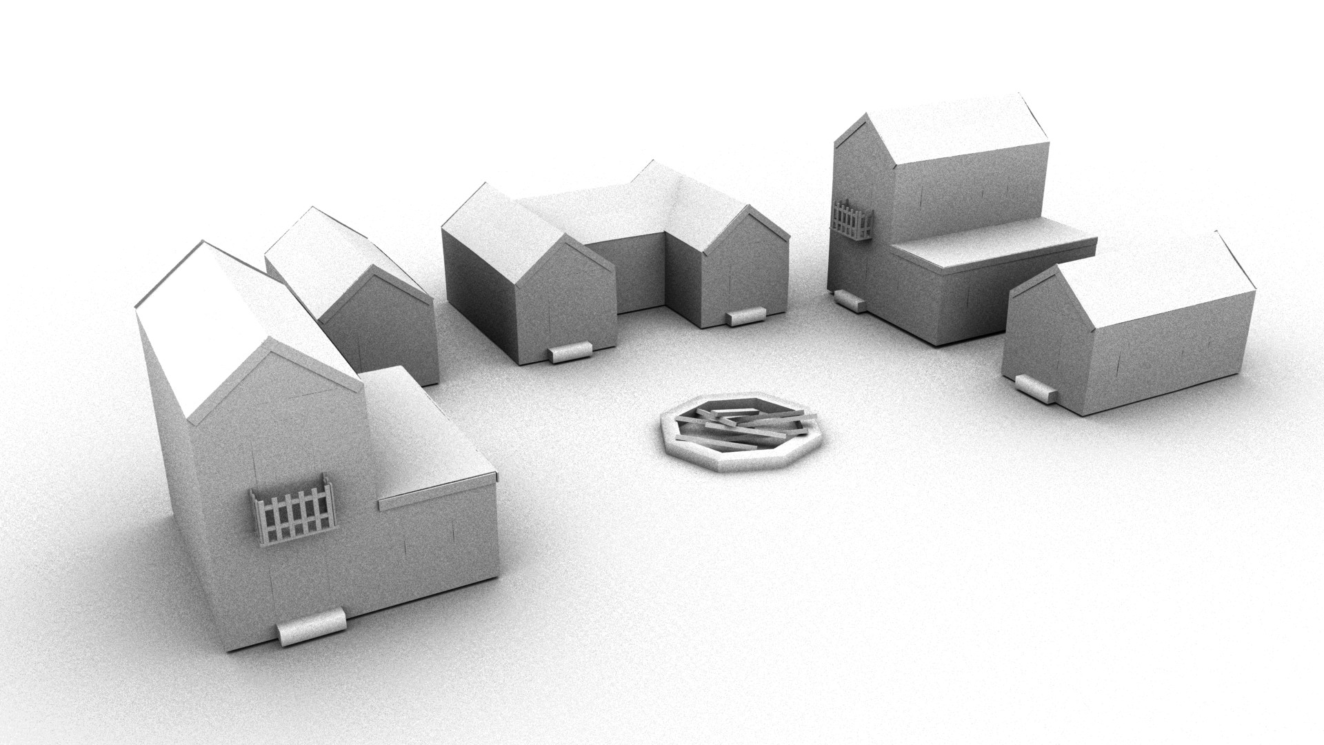 ArtStation - Low poly- Building Environment Model