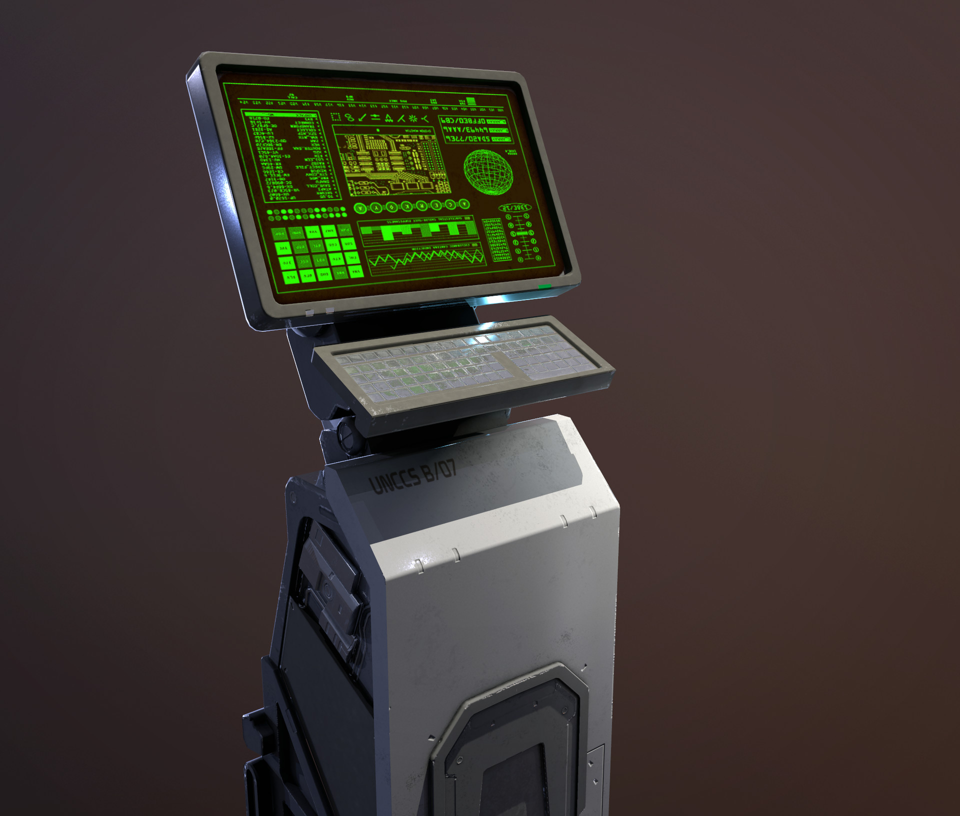 Vlad Gumerov - Sci-fi computer terminal