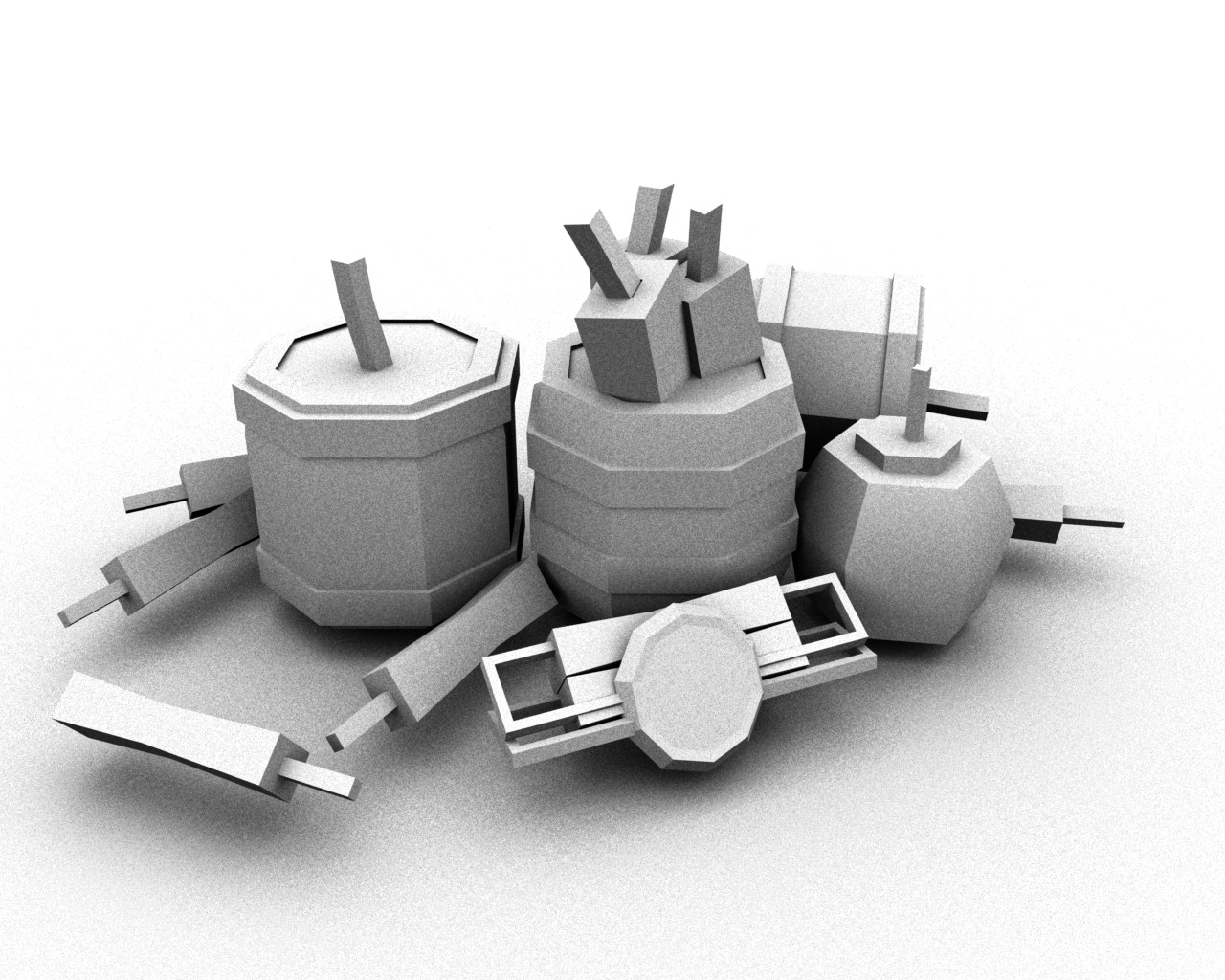 ArtStation - Low poly Model Game Props