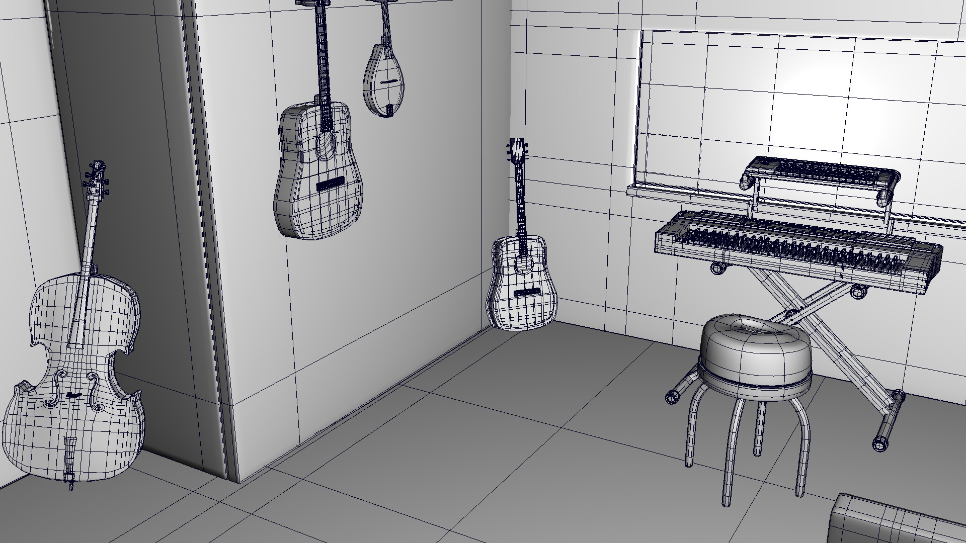 Rebecca Tighe - Music Room Set Modeling