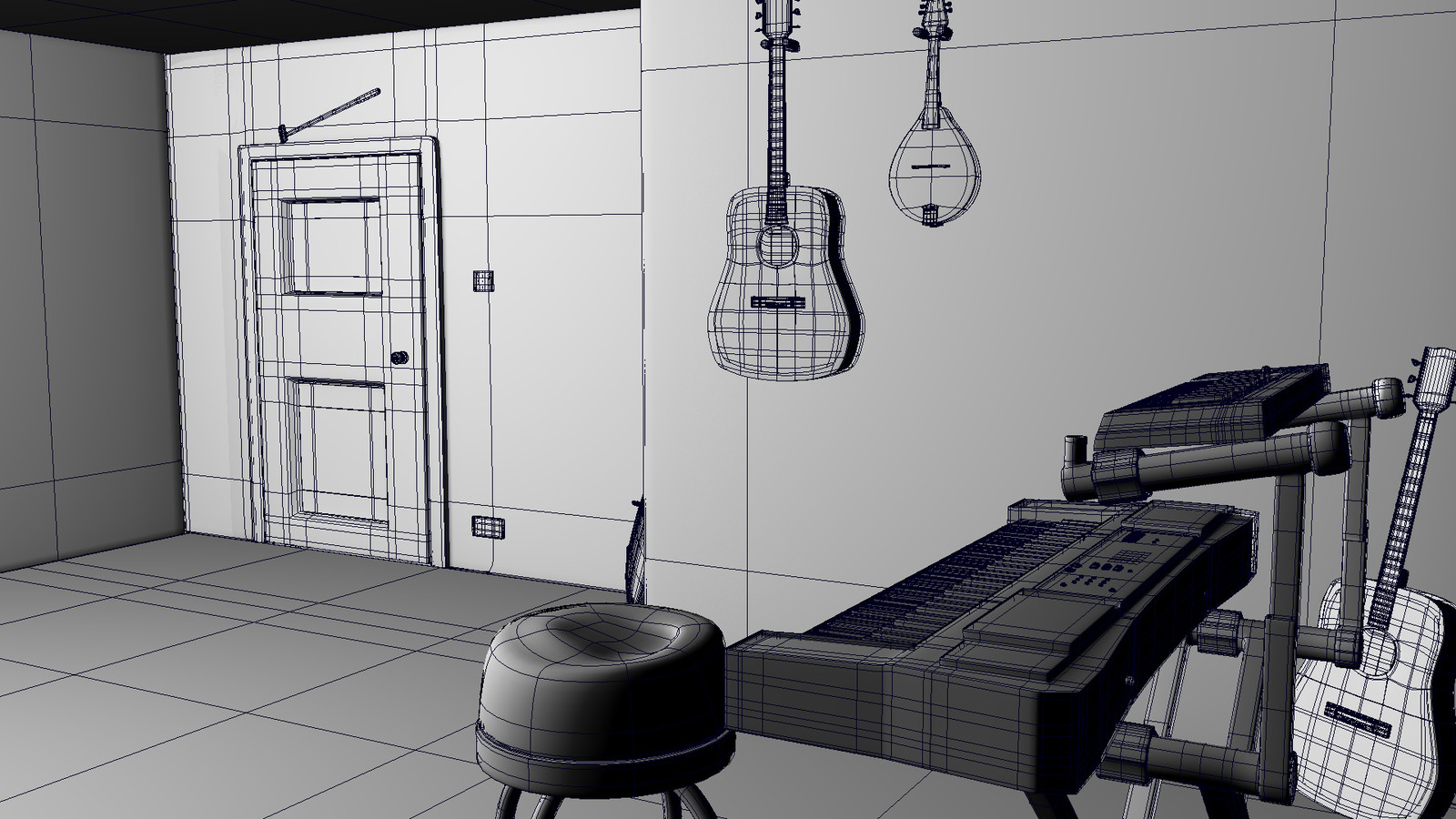 Rebecca Tighe - Music Room Set Modeling