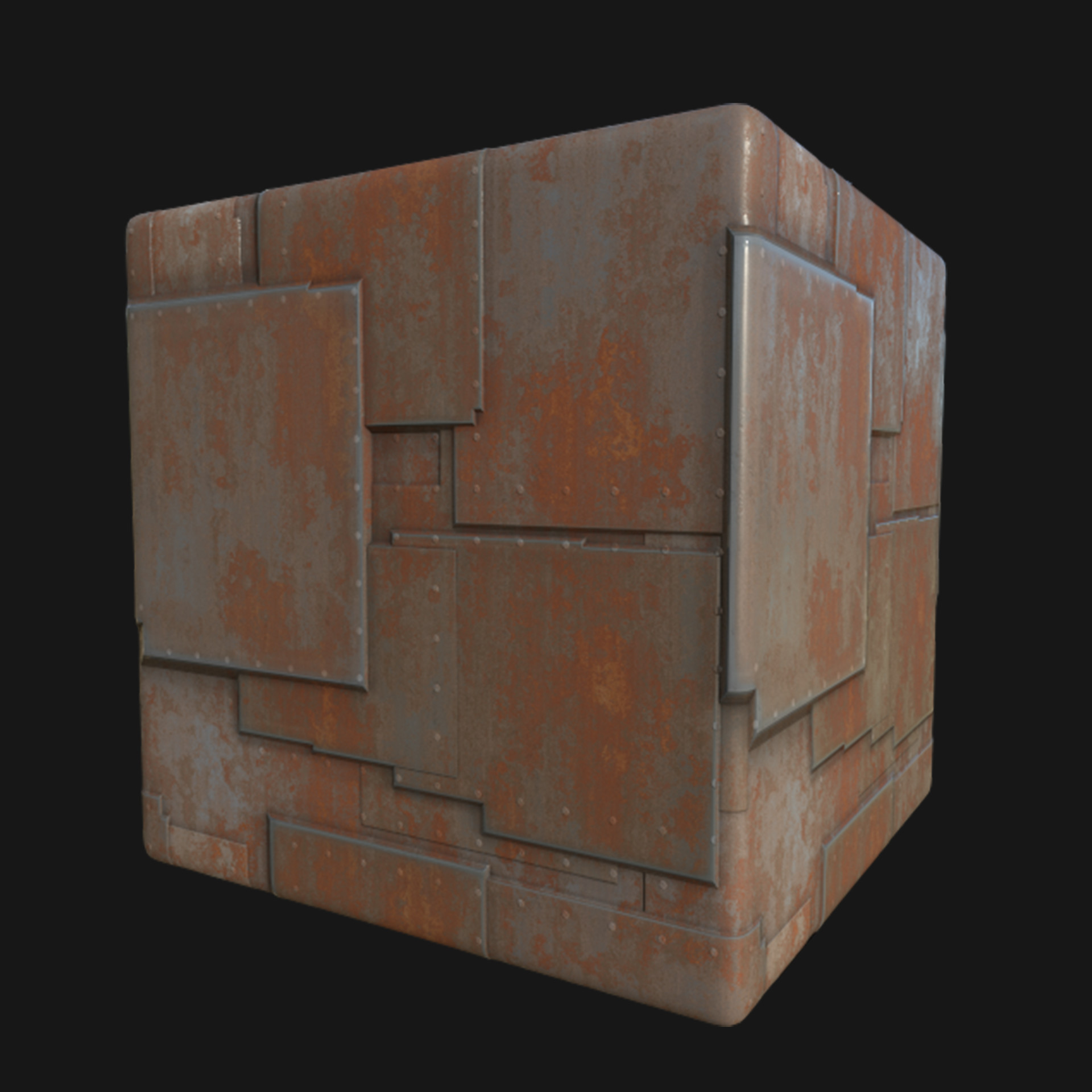 ArtStation - Rusted Metal Plates