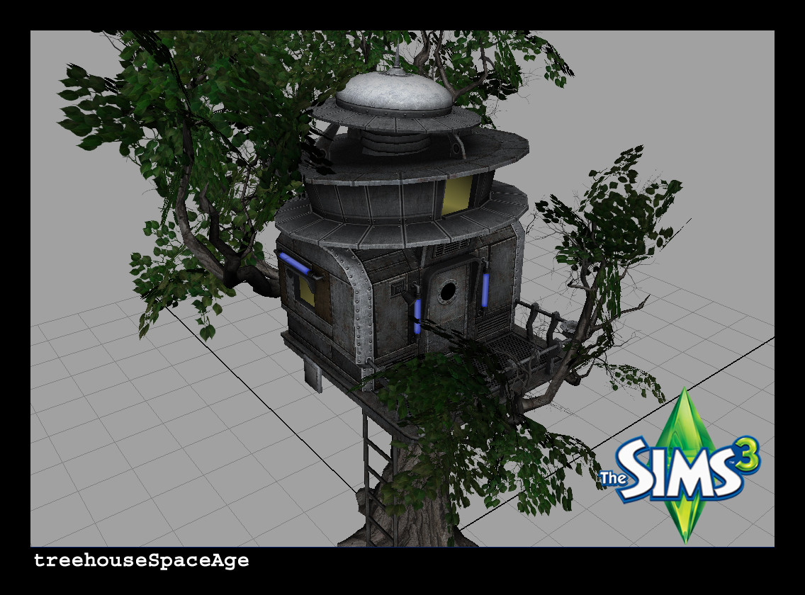 ArtStation - The Sims 3 treehouseSpaceAge
