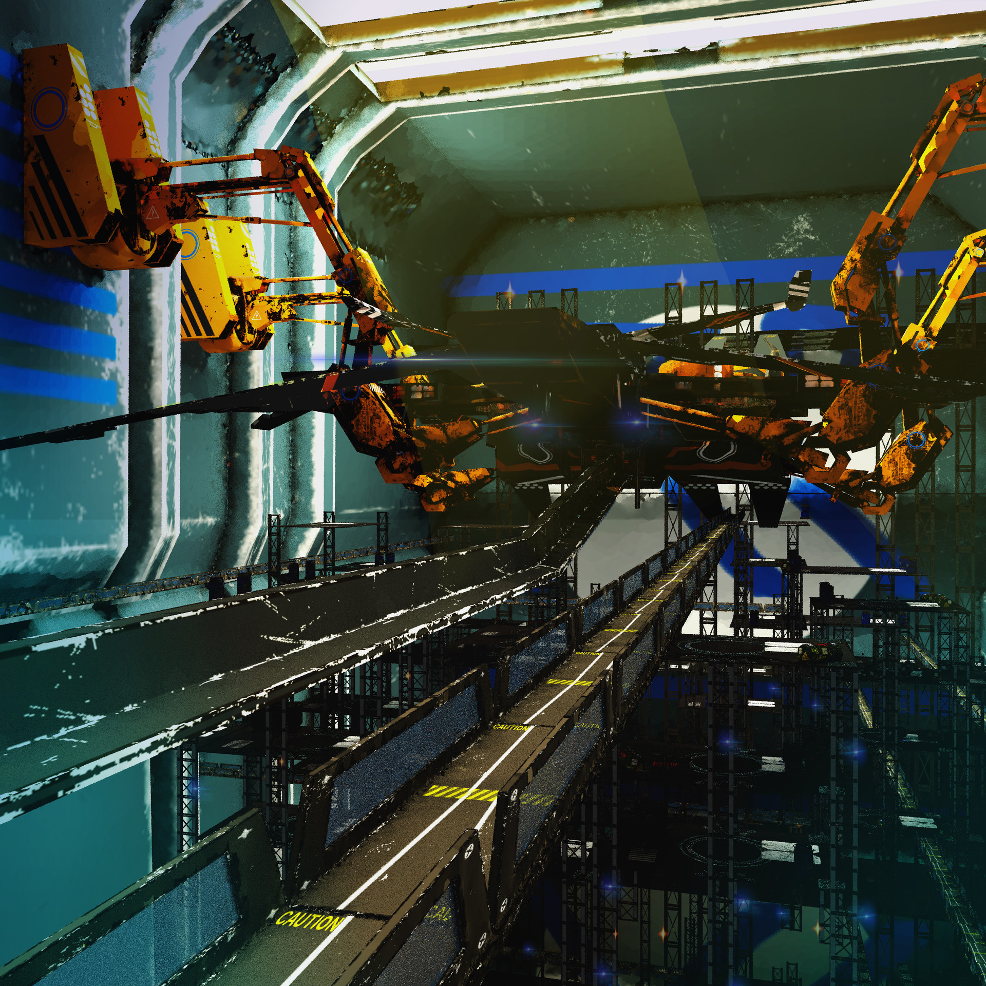 ArtStation - Sci fi garage environment