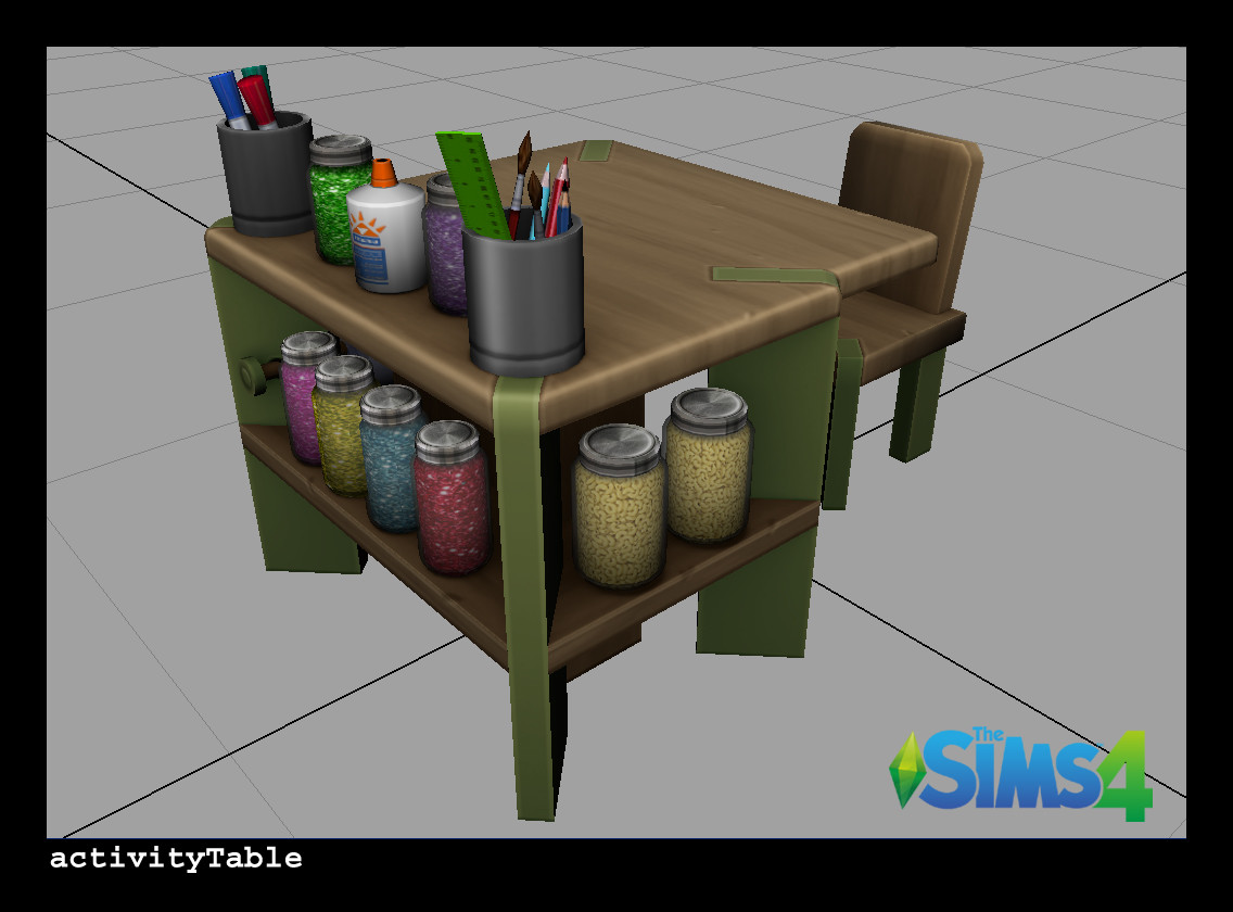 ArtStation - The Sims 4_activityTableKid