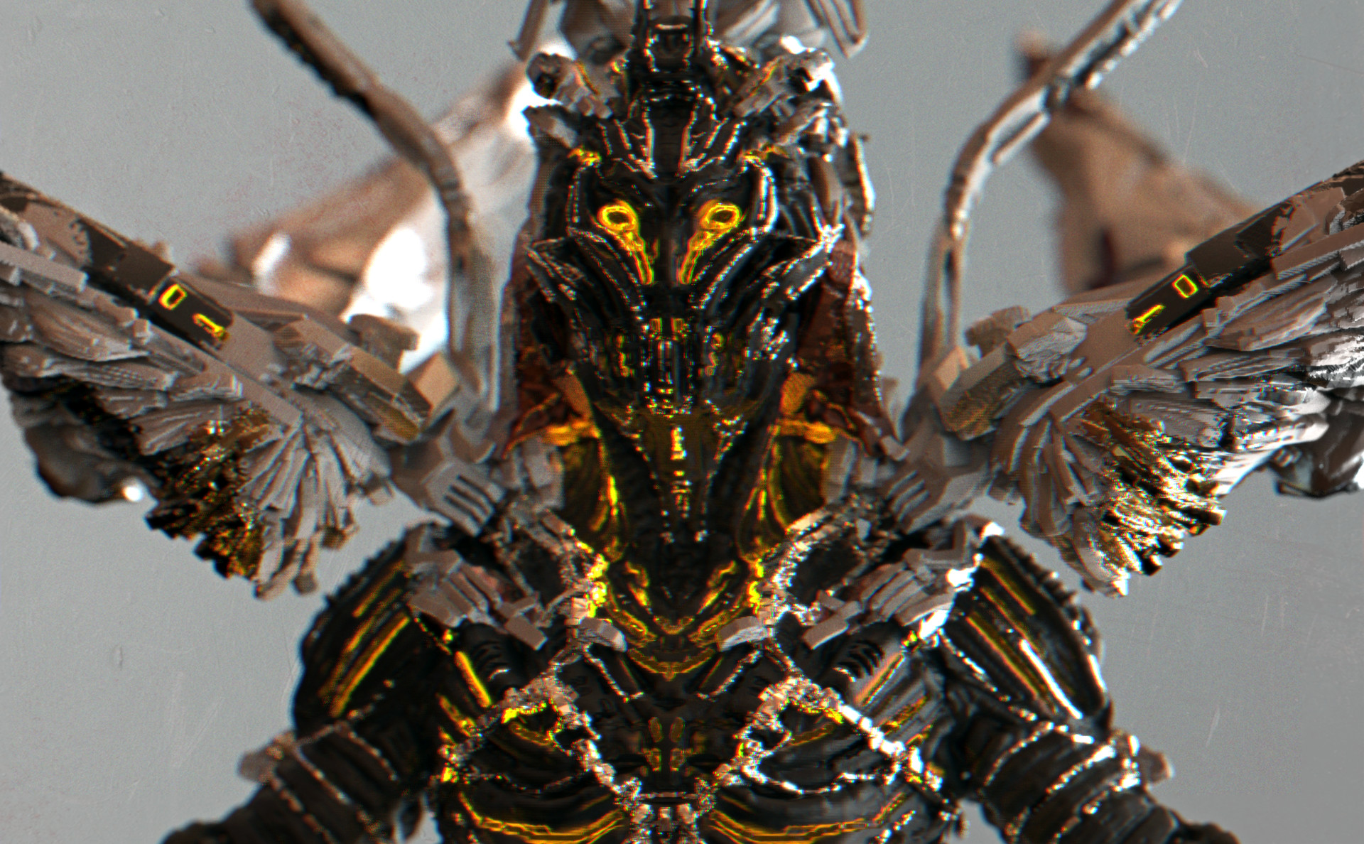 Manthos Lappas - Mech Angel 3D Coat concept design