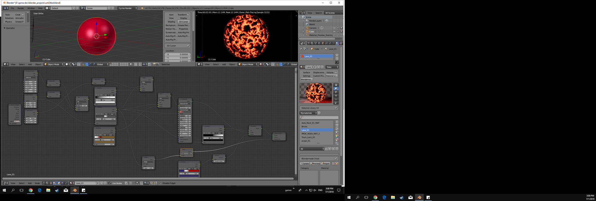 Nigel Willis - Procedural Lava Material
