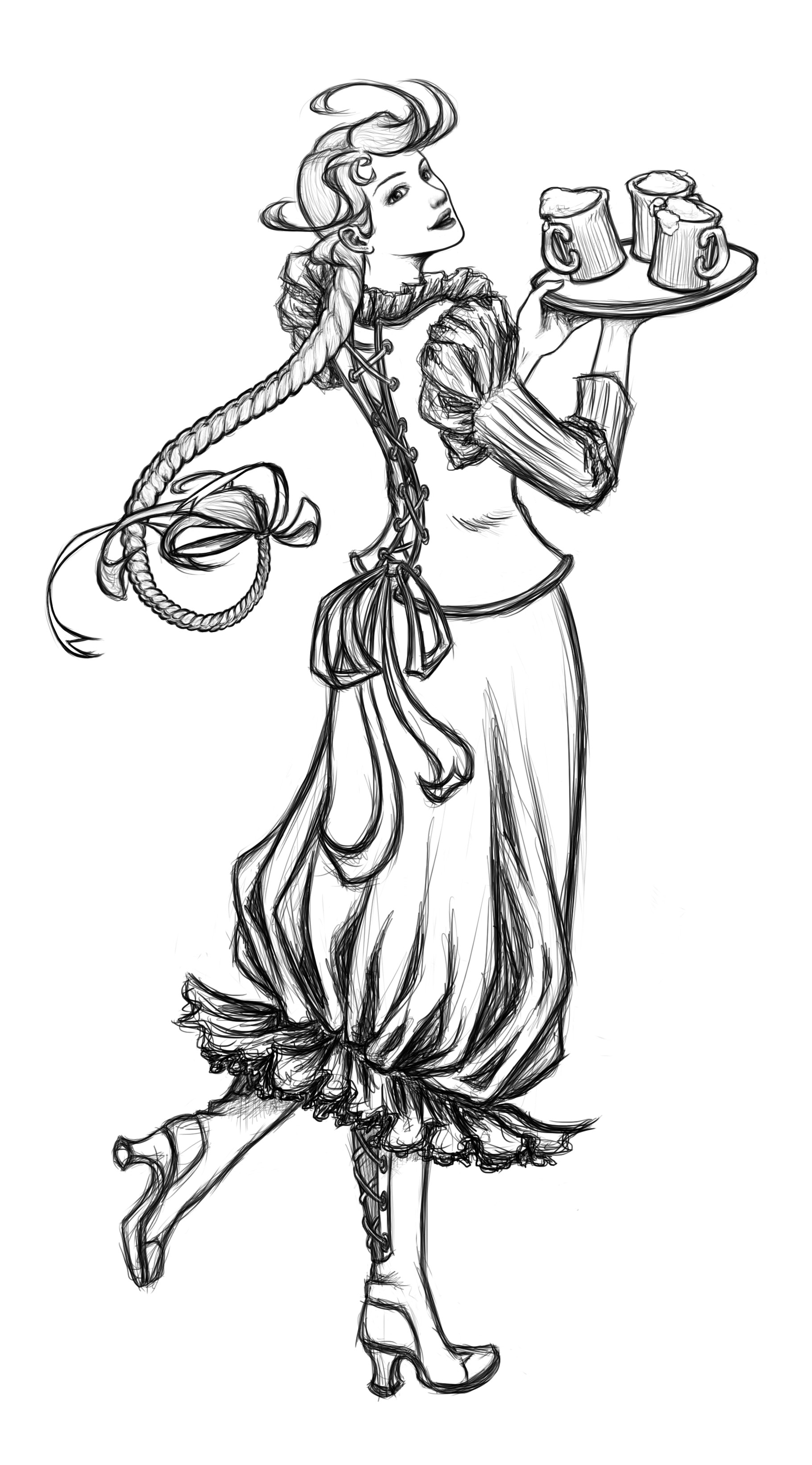 ArtStation - A barmaid