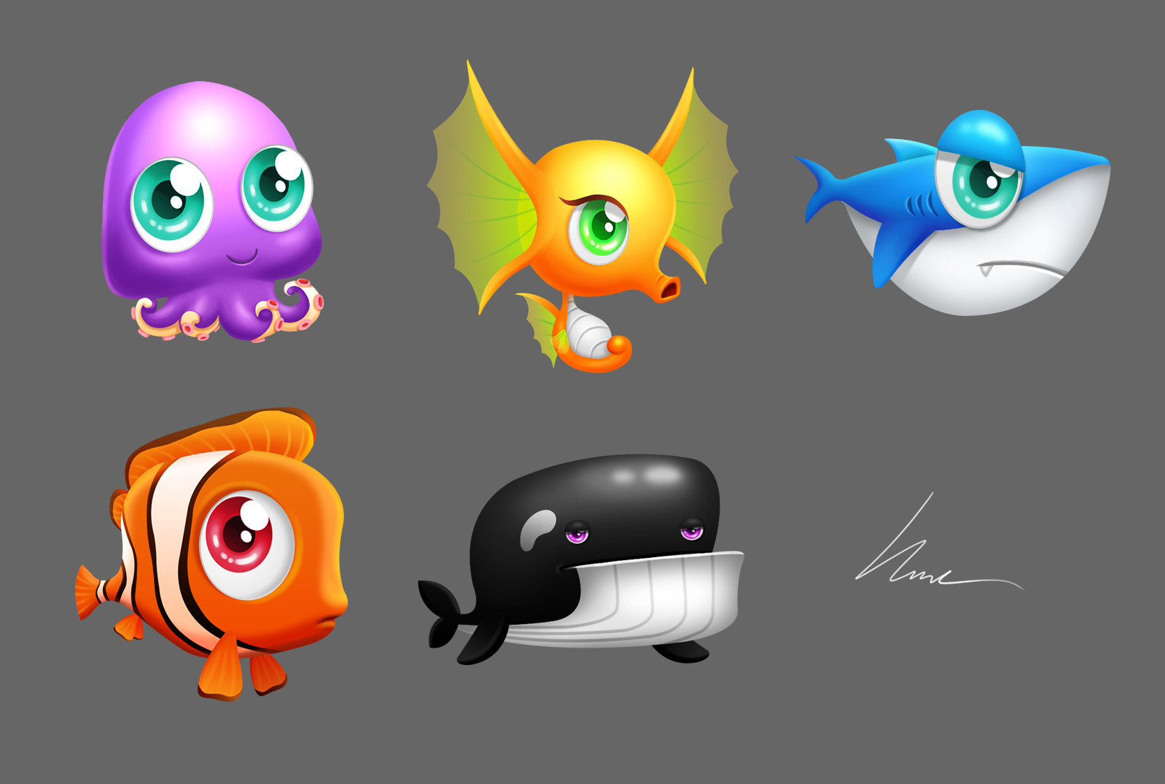 ArtStation - Cute Fish