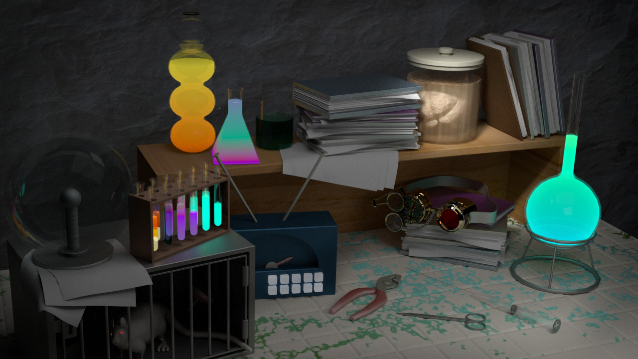 ArtStation - Mad Science Lighting Challenge