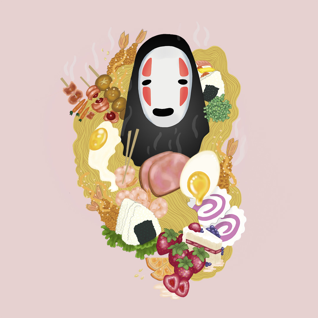ArtStation - No Face with Food - Sketch