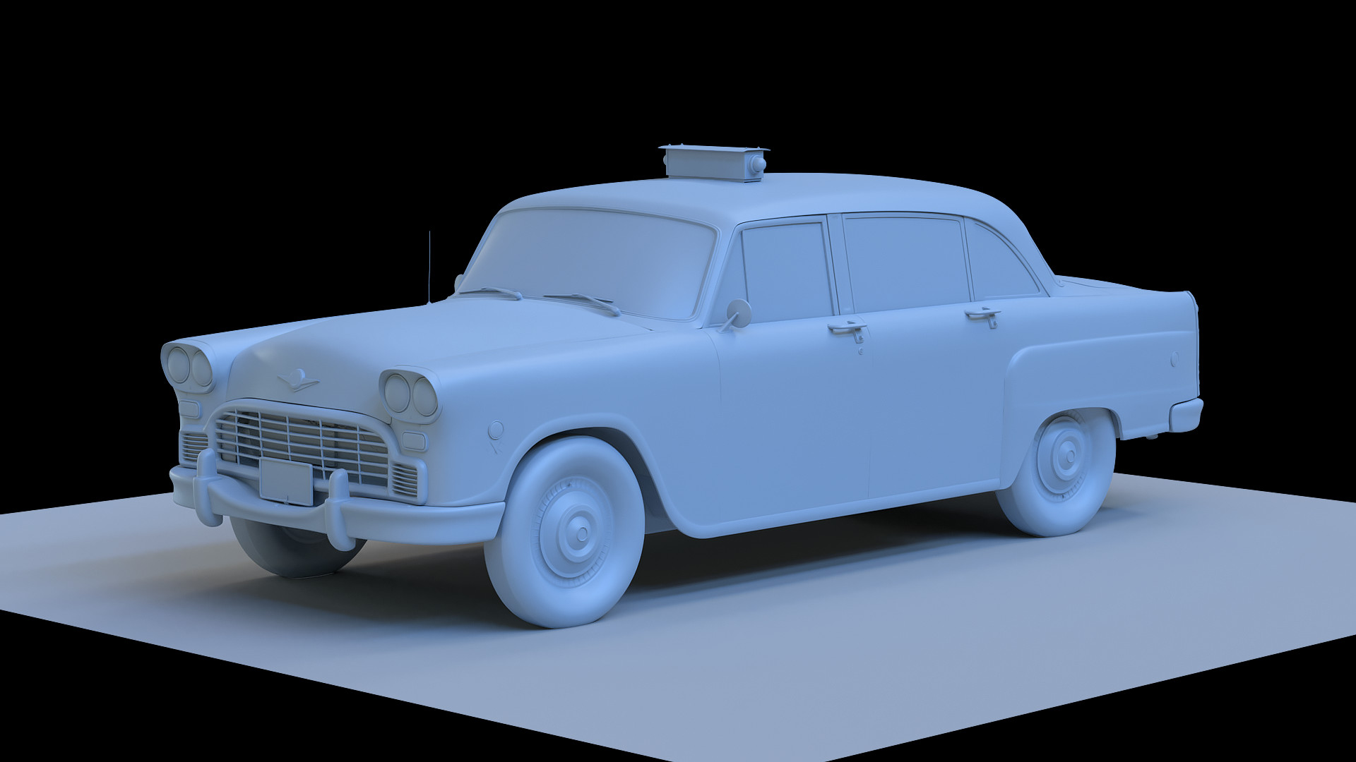 Taylor Cooper - Checker Cab - 3D Model