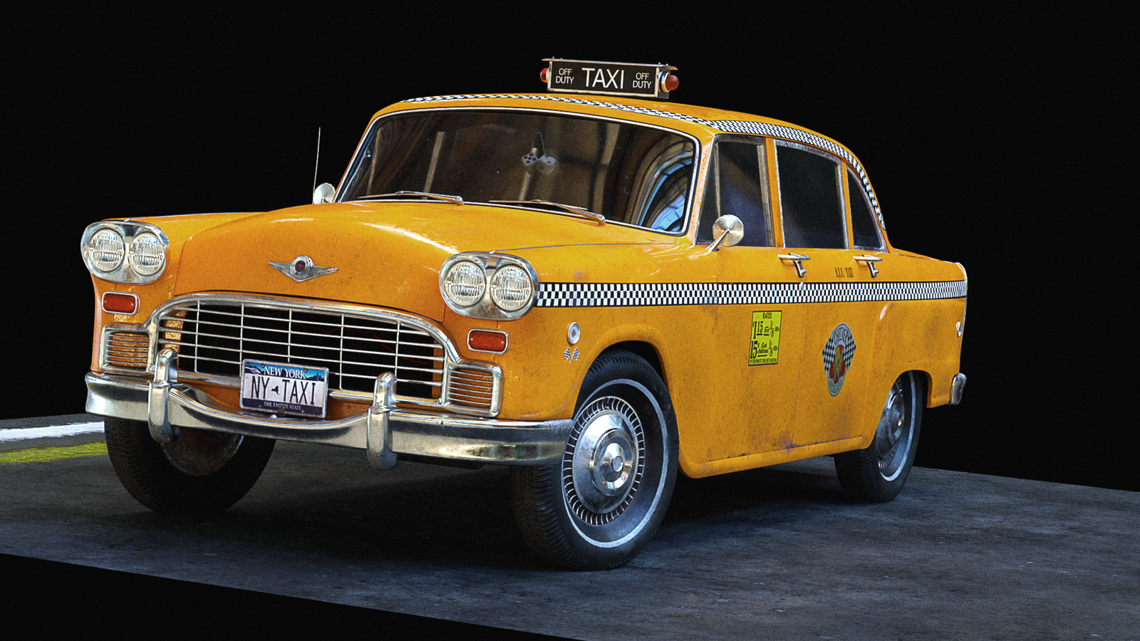 Taylor Cooper - Checker Cab - 3D Model
