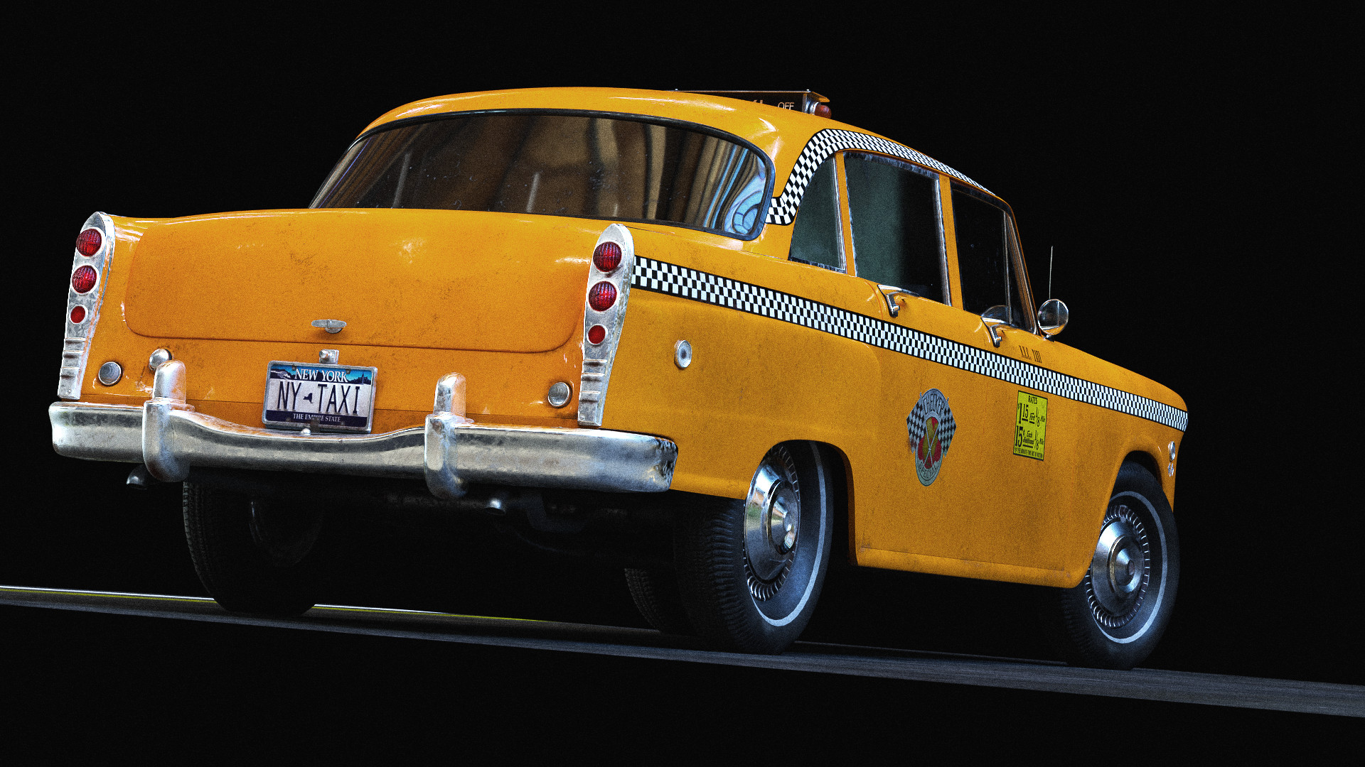 Taylor Cooper - Checker Cab - 3D Model
