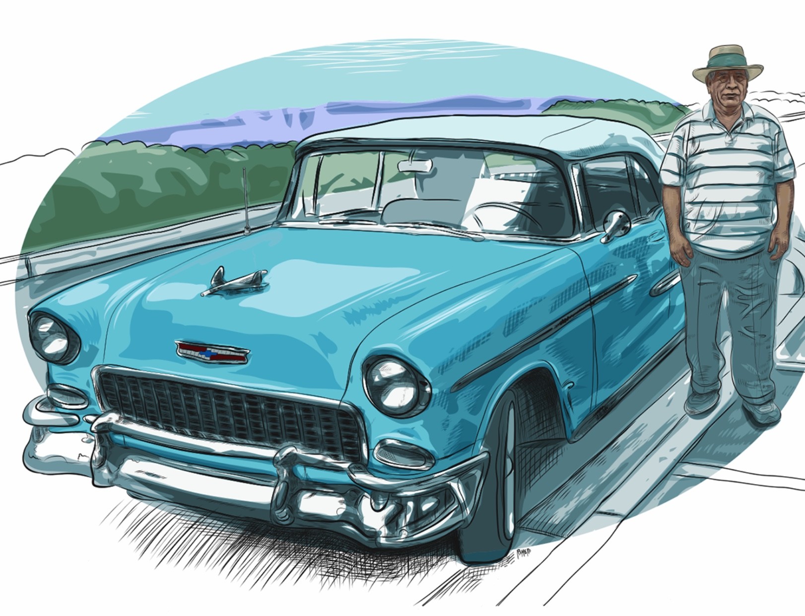 ArtStation - Chano & ‘56 Chevy