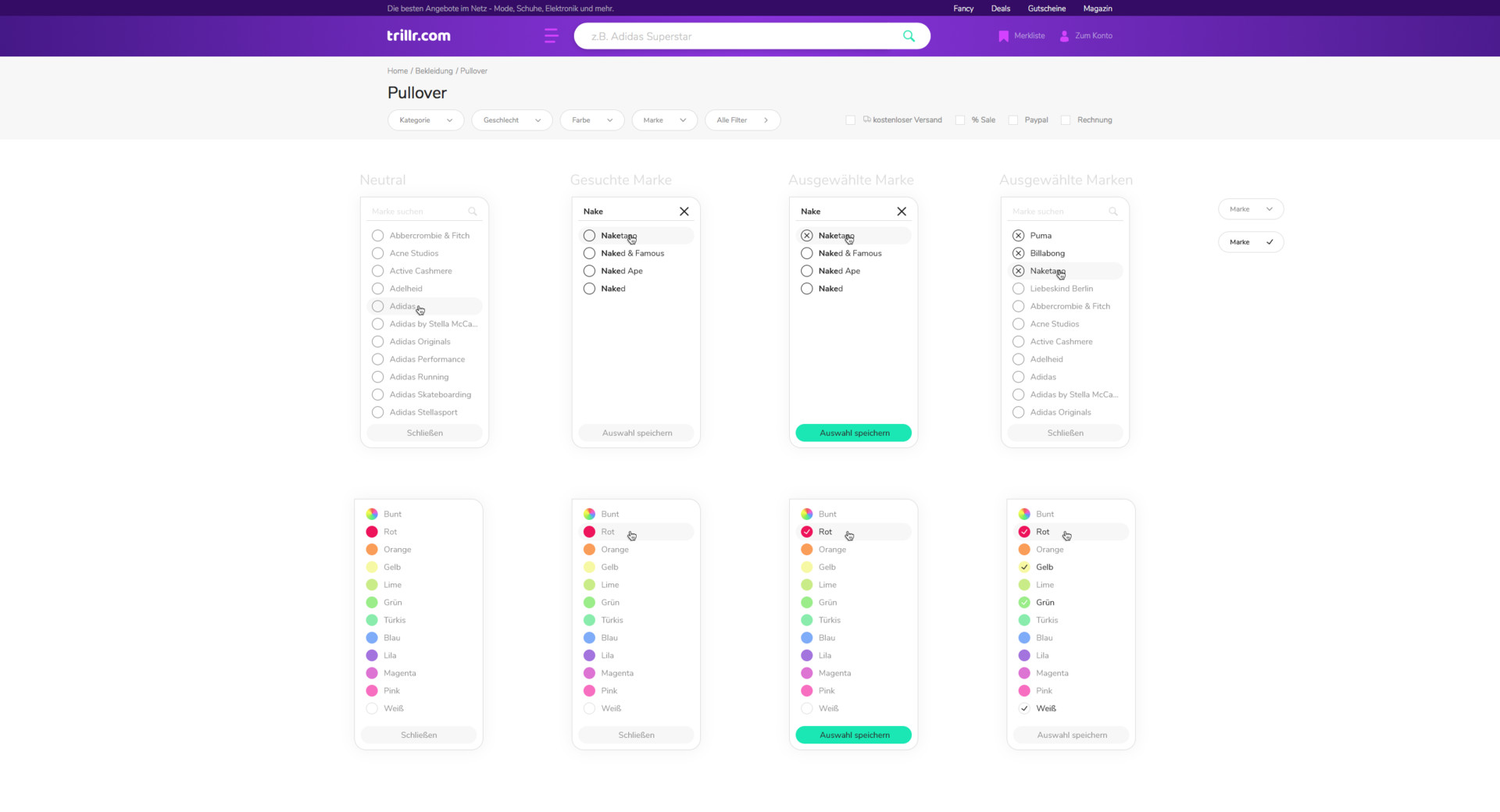 ArtStation - Color and Brand Filter rework