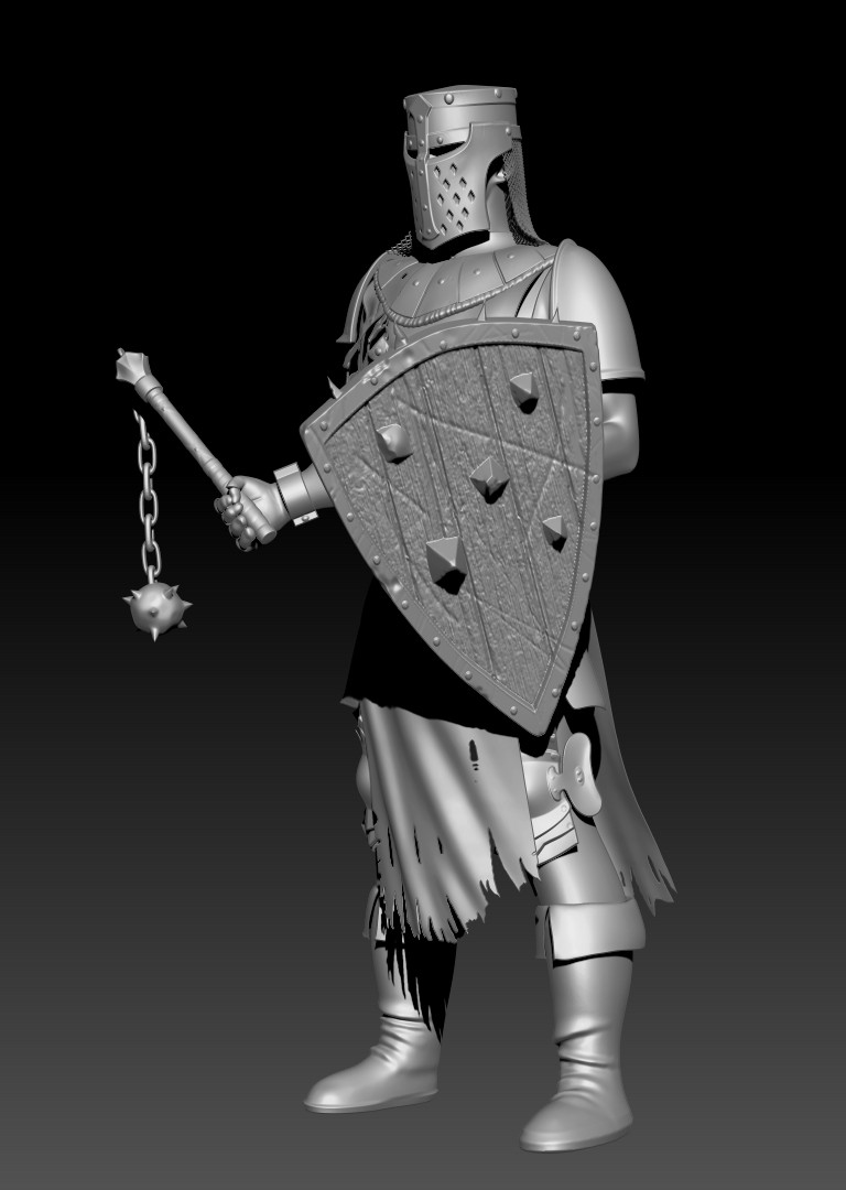 ArtStation - Ubisoft-For Honor Conqueror Knight Remake in ZBrush