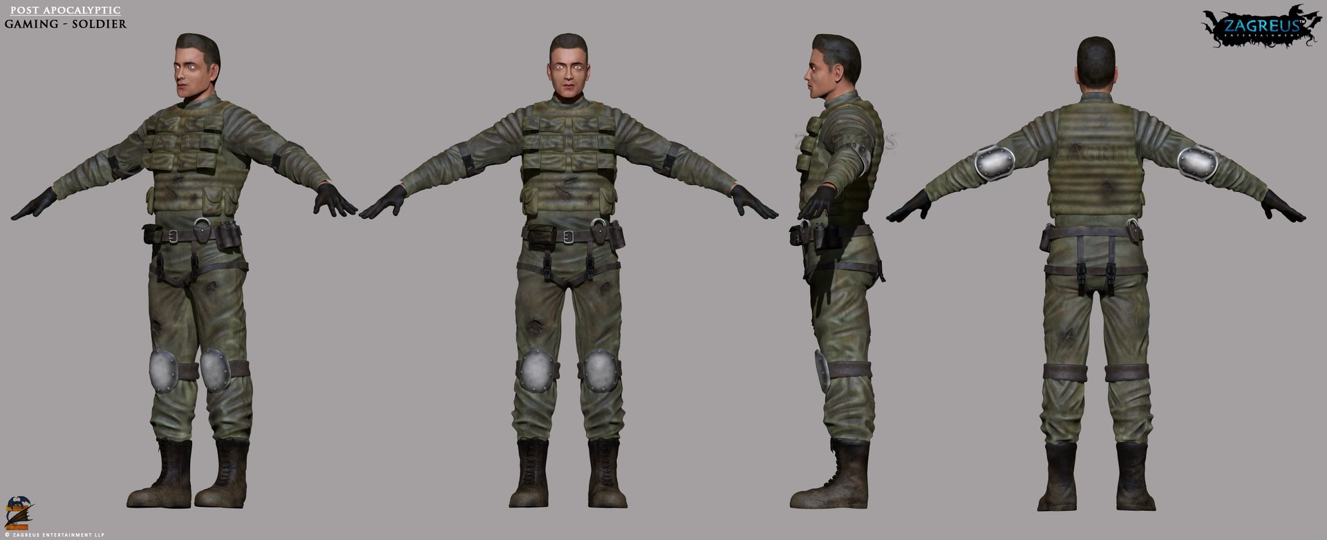 ArtStation - Post Apocalyptic Gaming Soldier, Zagreus Entertainment