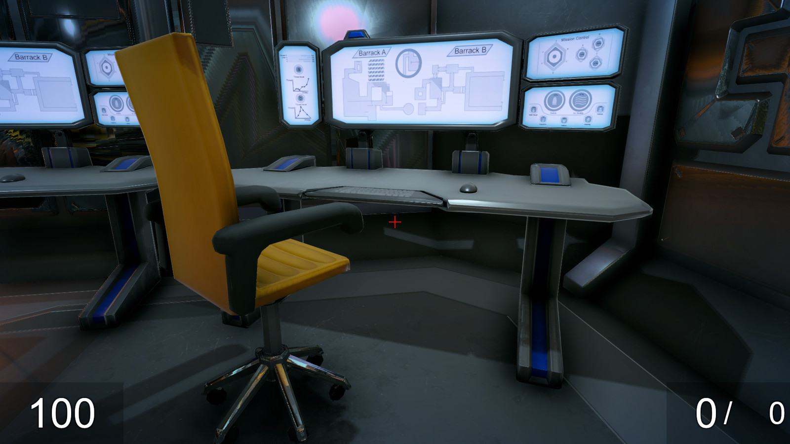 Remco van Zoest - Sci-Fi computer with a desk