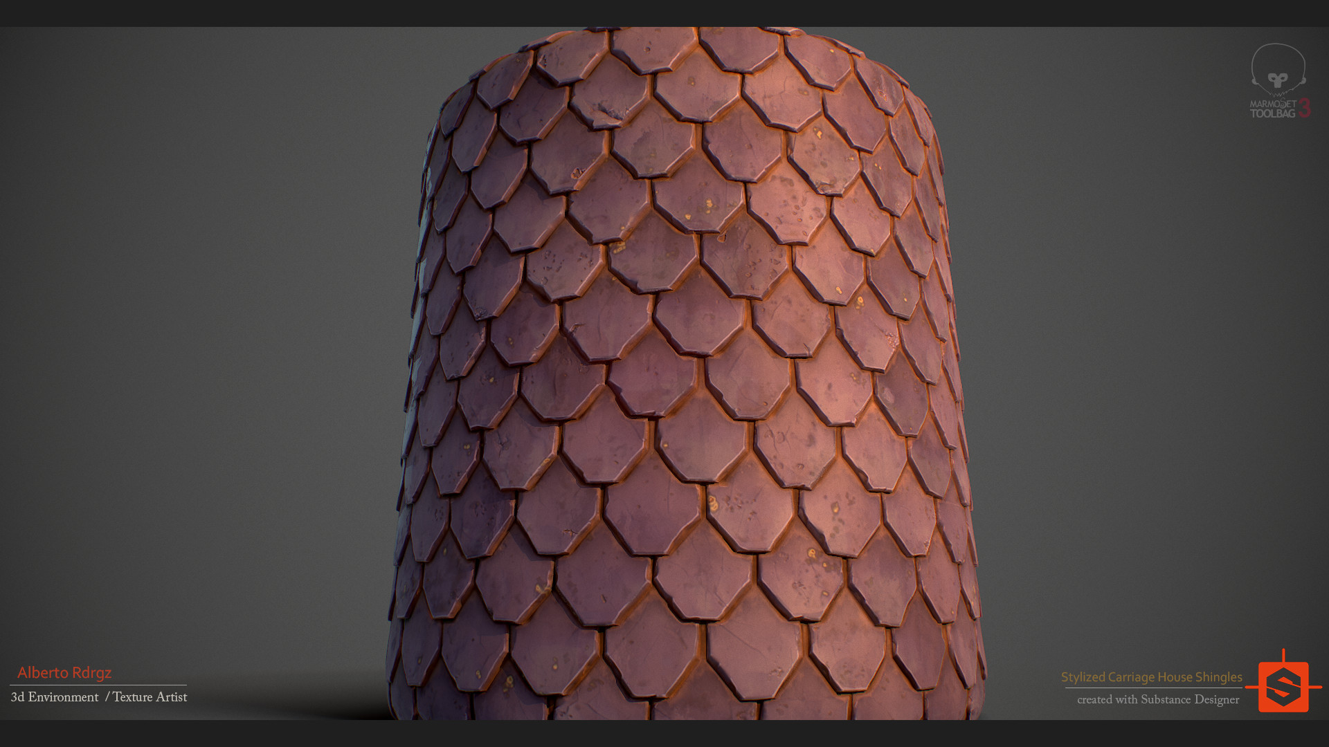 ArtStation - Stylized Shingles Pattern