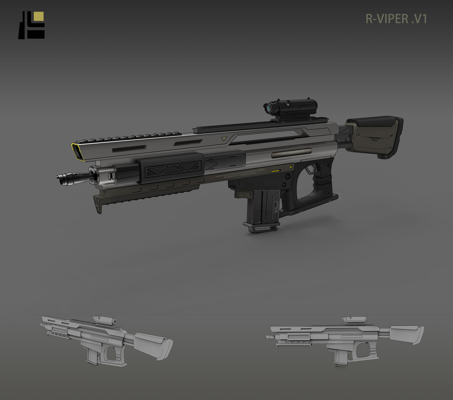 ArtStation - assault rifle