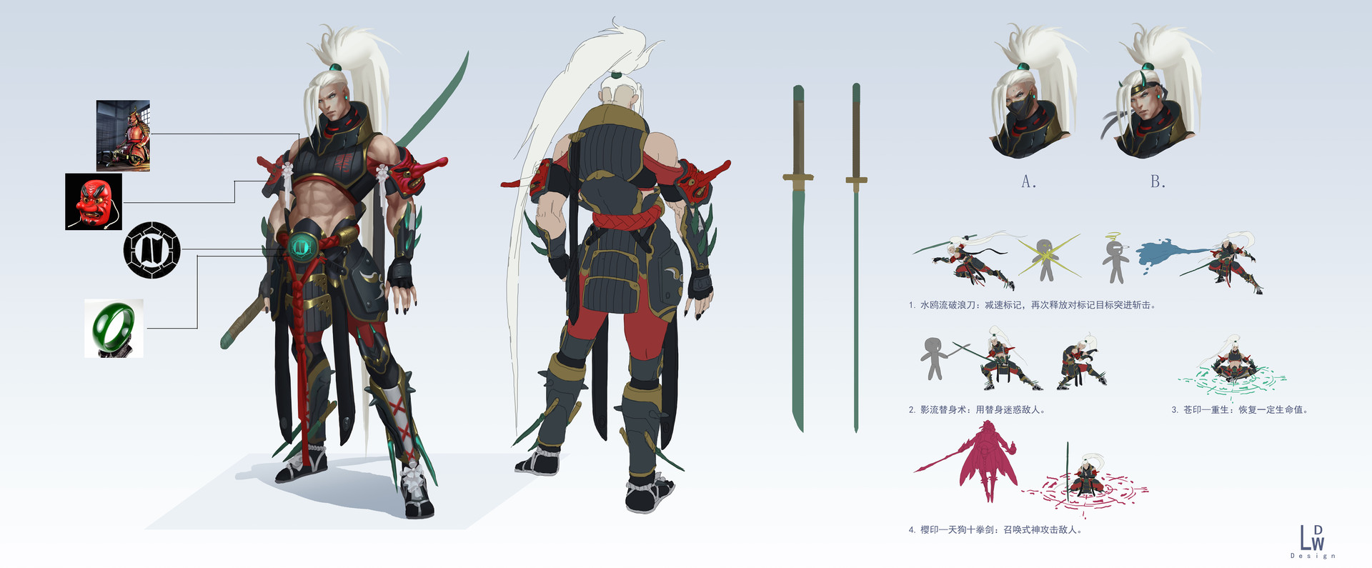 ArtStation - a Ninja character design