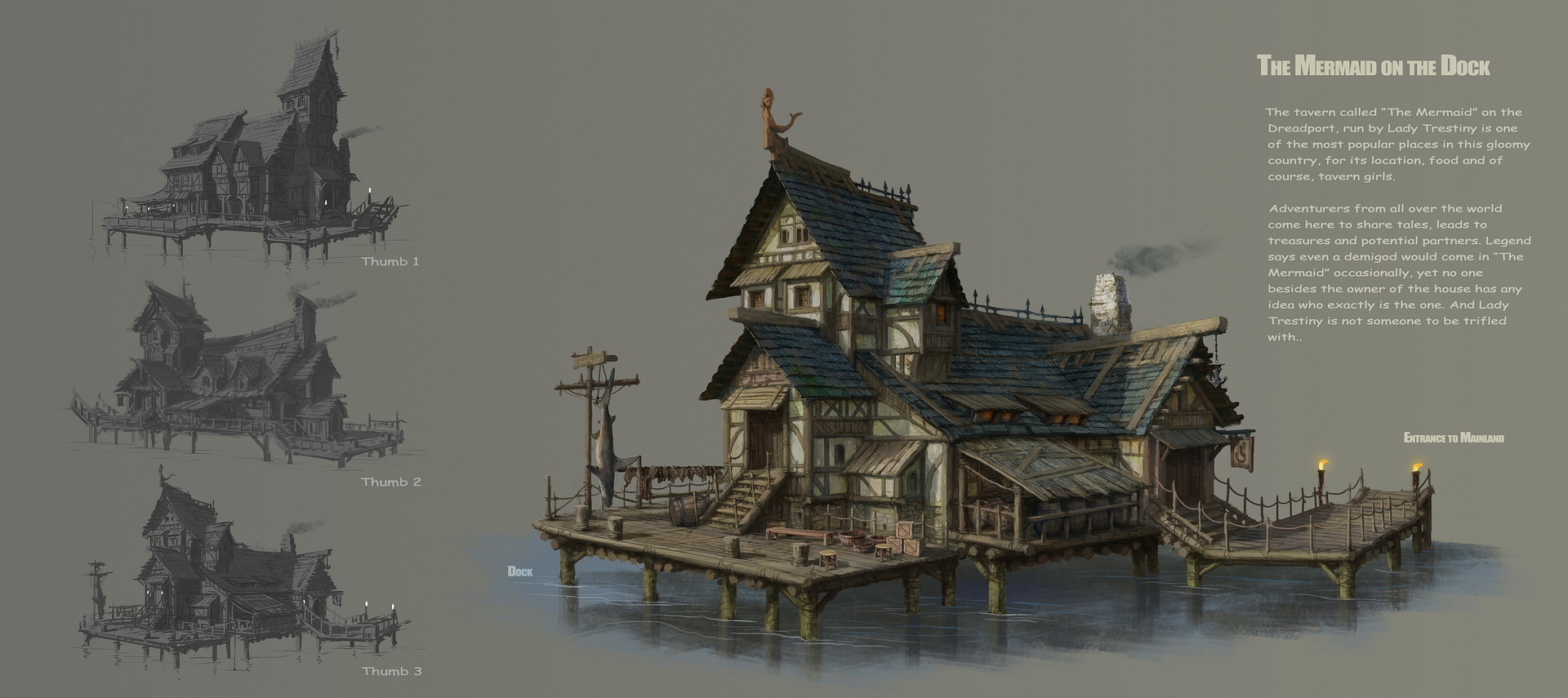 ArtStation - Tavern - the Mermaid