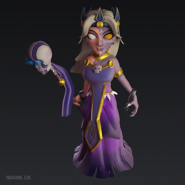 ArtStation - Hel Goddes of Death, Novan CN